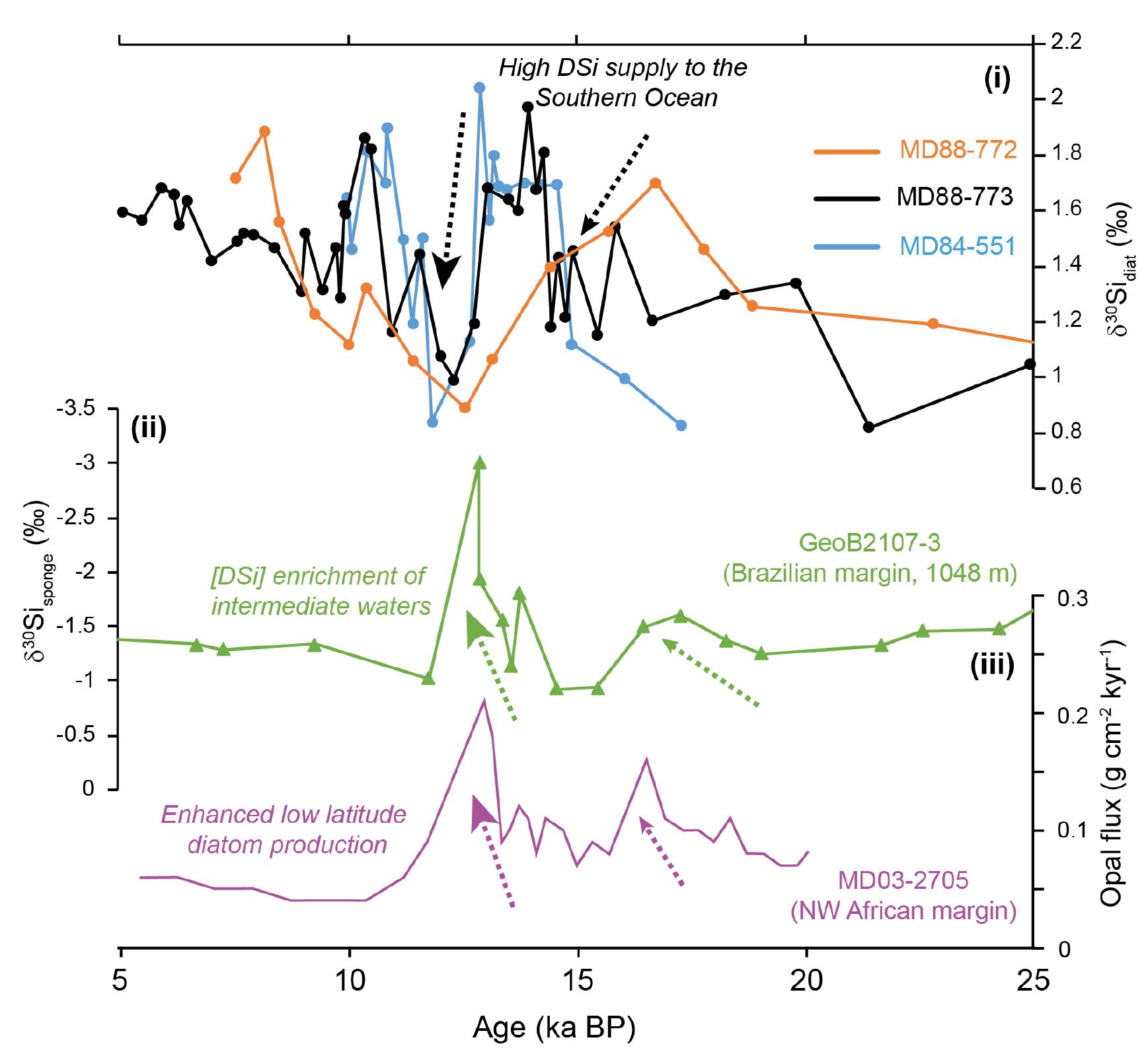 18: plot demonstrating the leakage of dsi from the southern