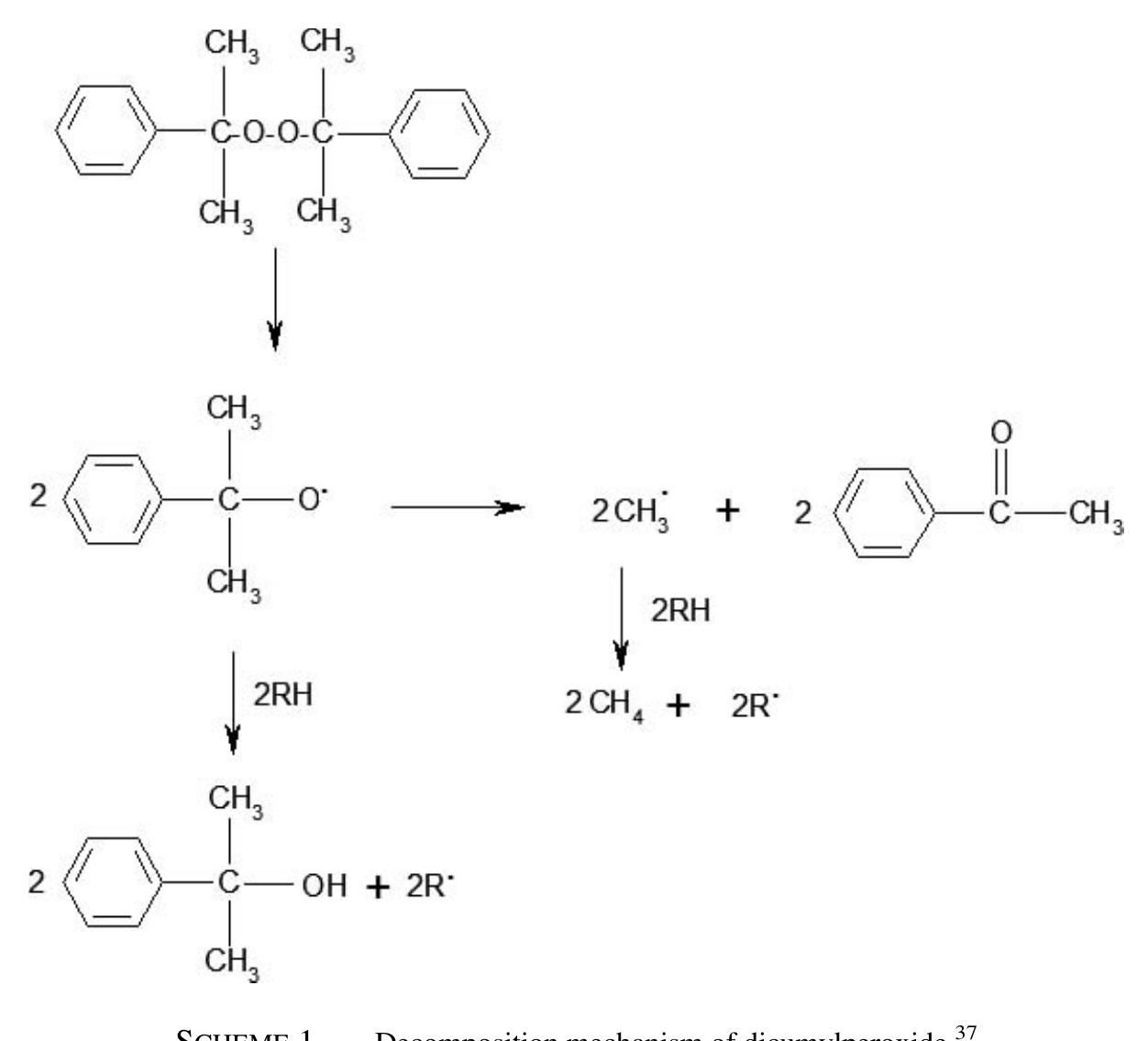 Curing rubber compounds with peroxide systems methyl