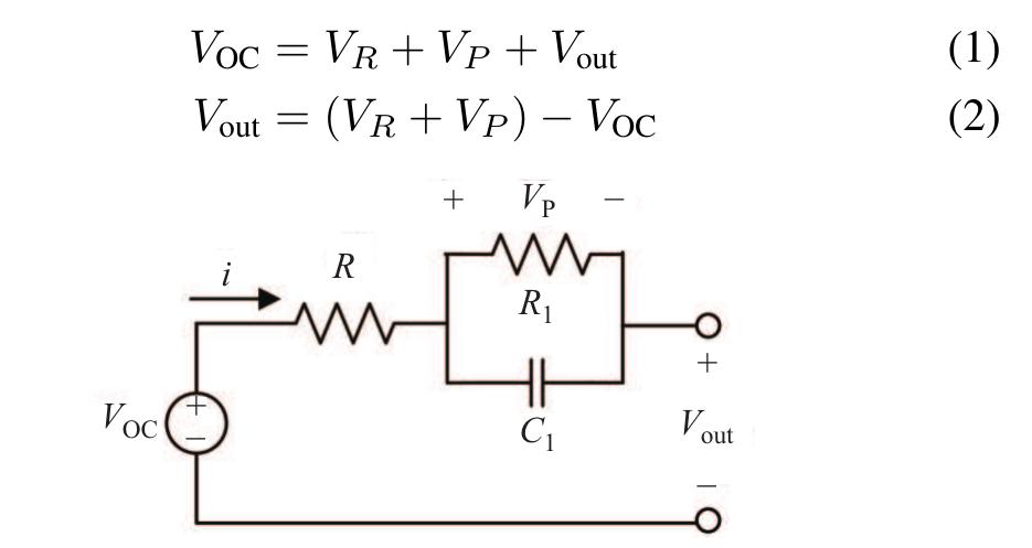 A thevenin equivalent circuit model (ecm) is an effective