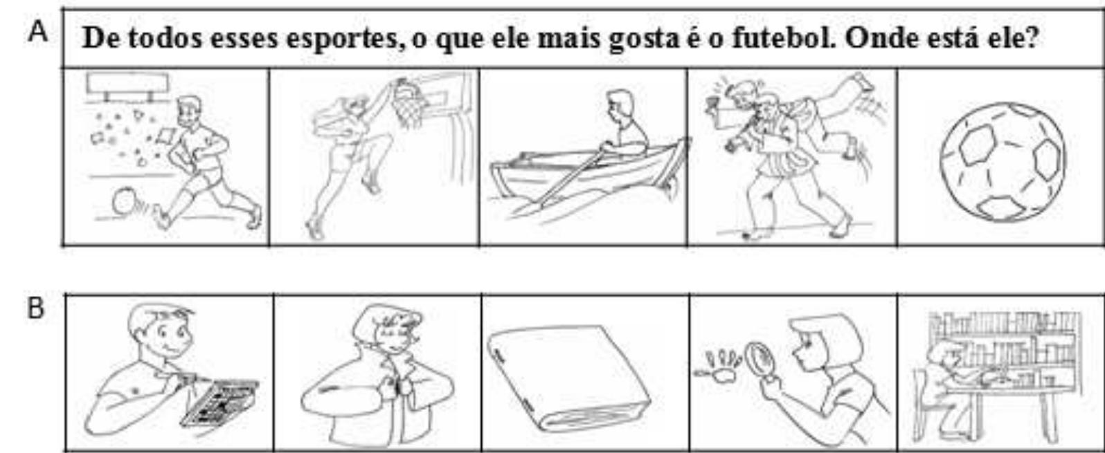 Examples of items from reading comprehension (a) and