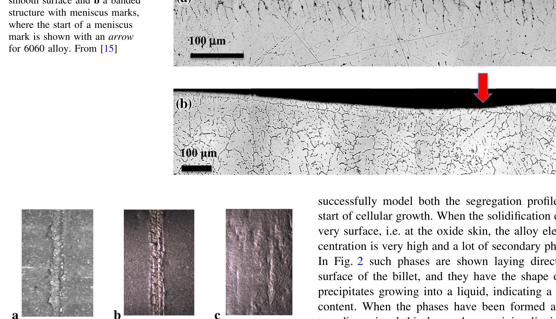 Figure 4 - Surface Segregation and Surface Defect Formation