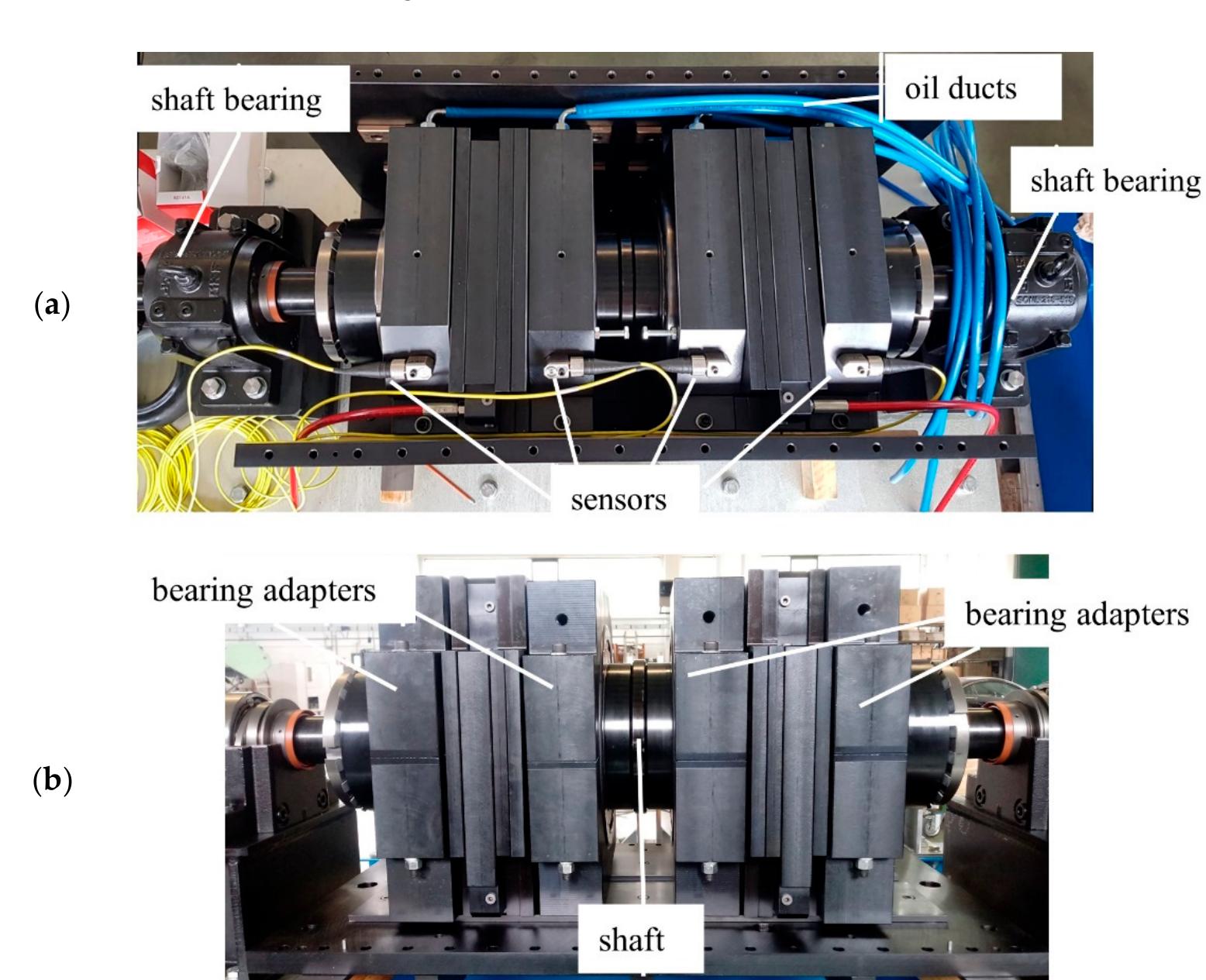 Picture of the inner (a) and lateral (b) layout of the test