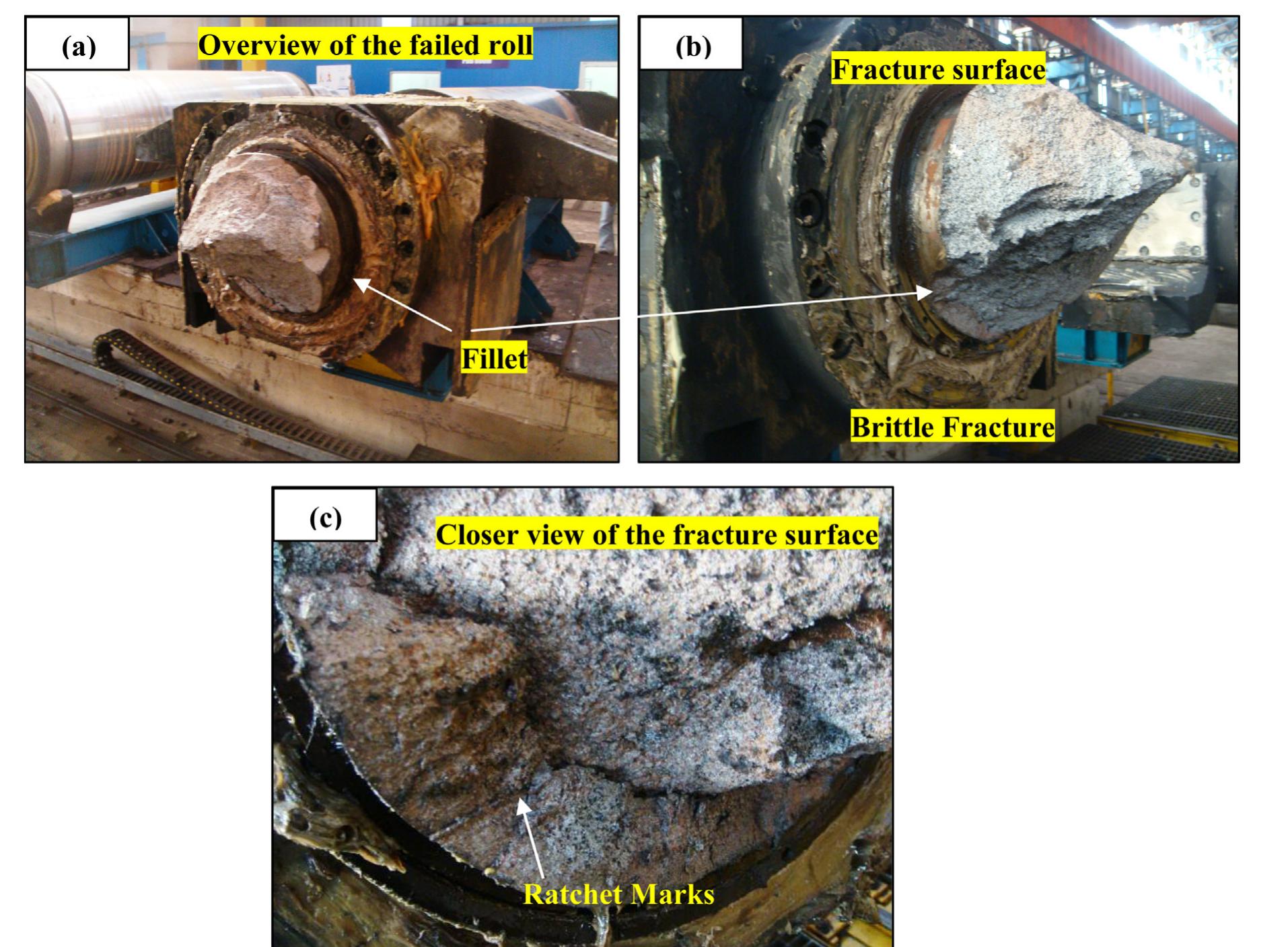 (a, b) visual observation of the fracture surface of the