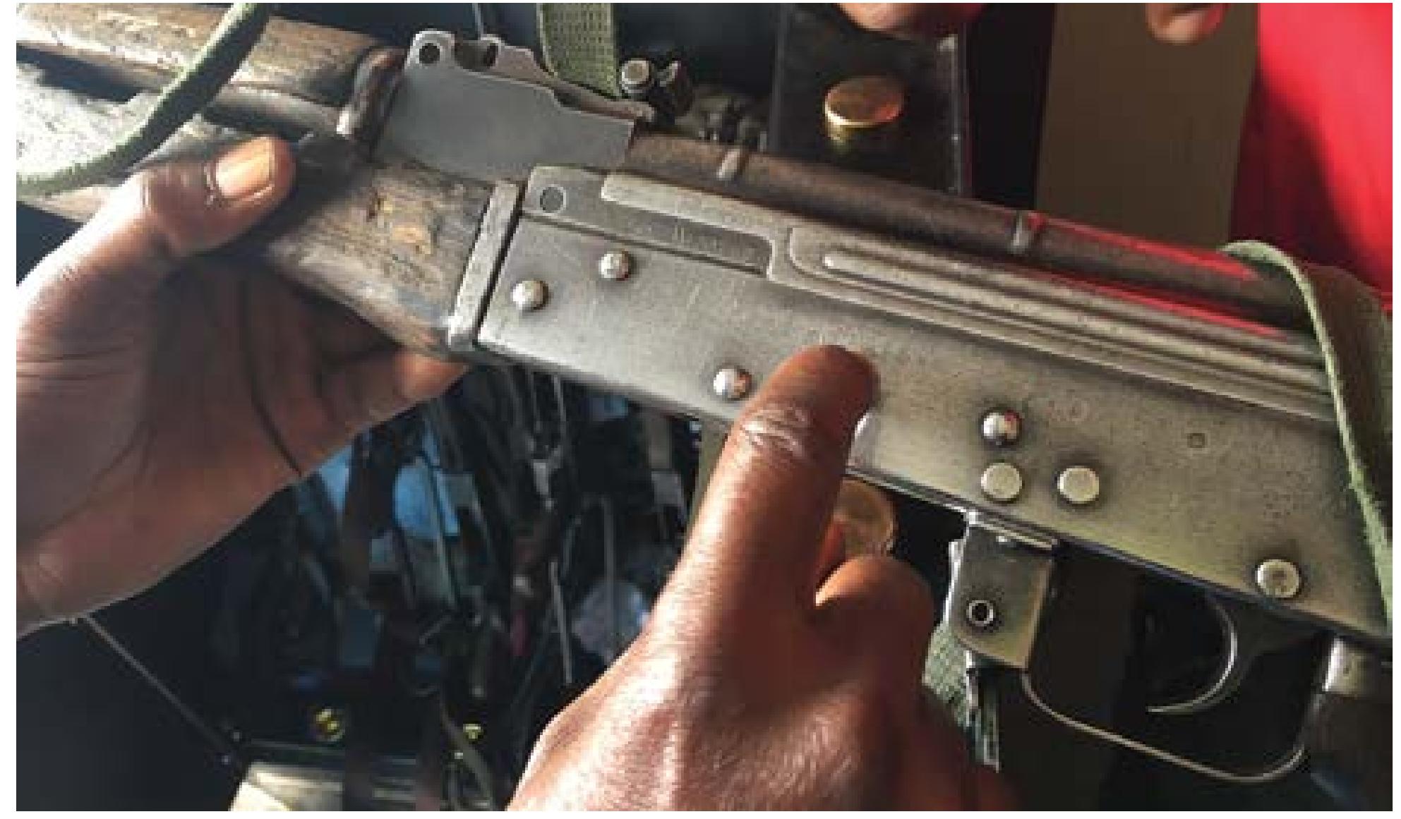 Marking and numbering of congolese national police weapons