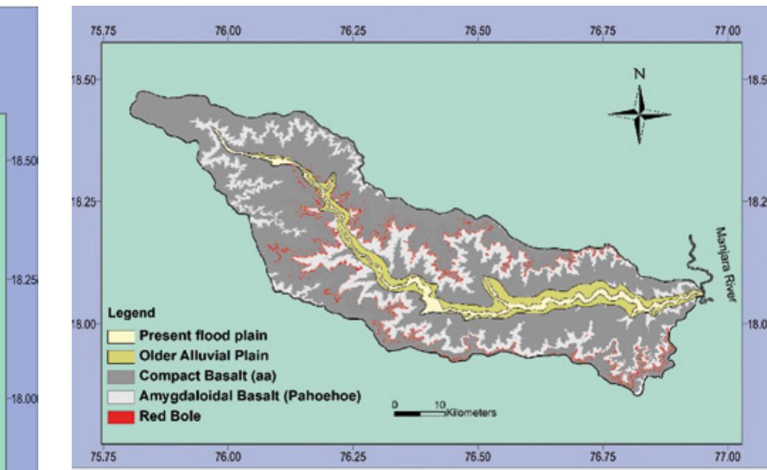 Geological map of the terna river basin.