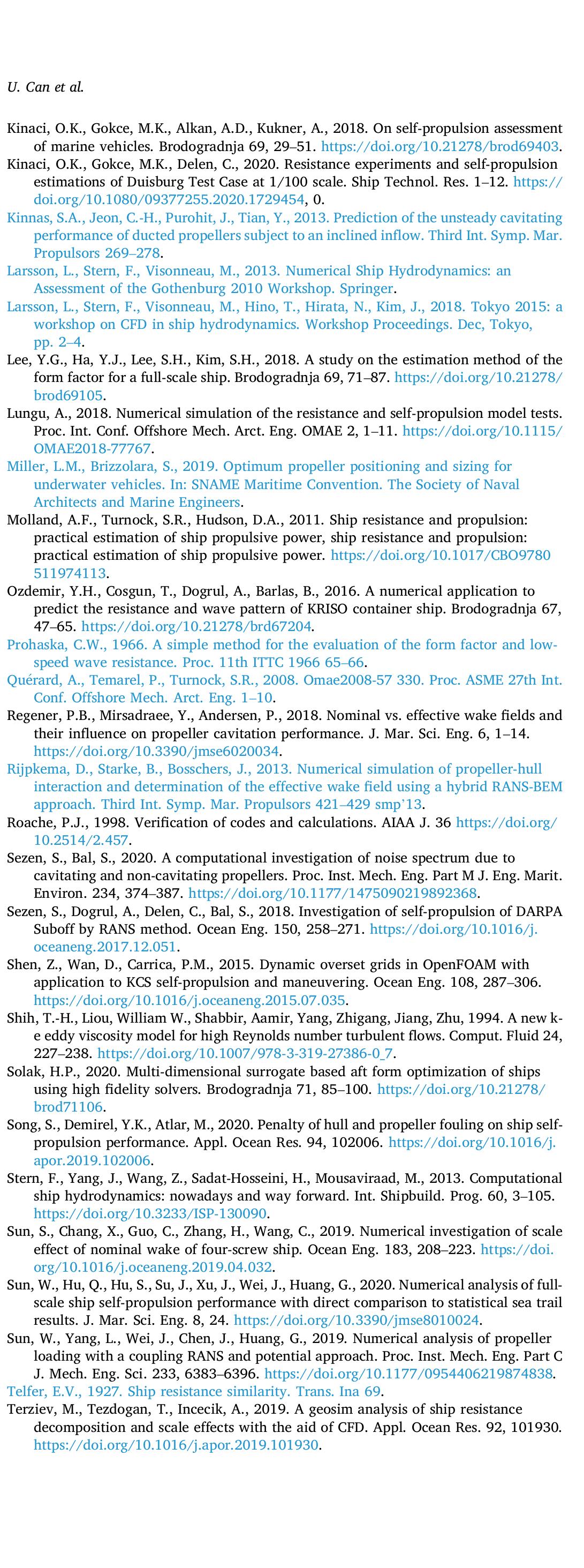 Table 9 - Effective wake estimation of KCS hull at