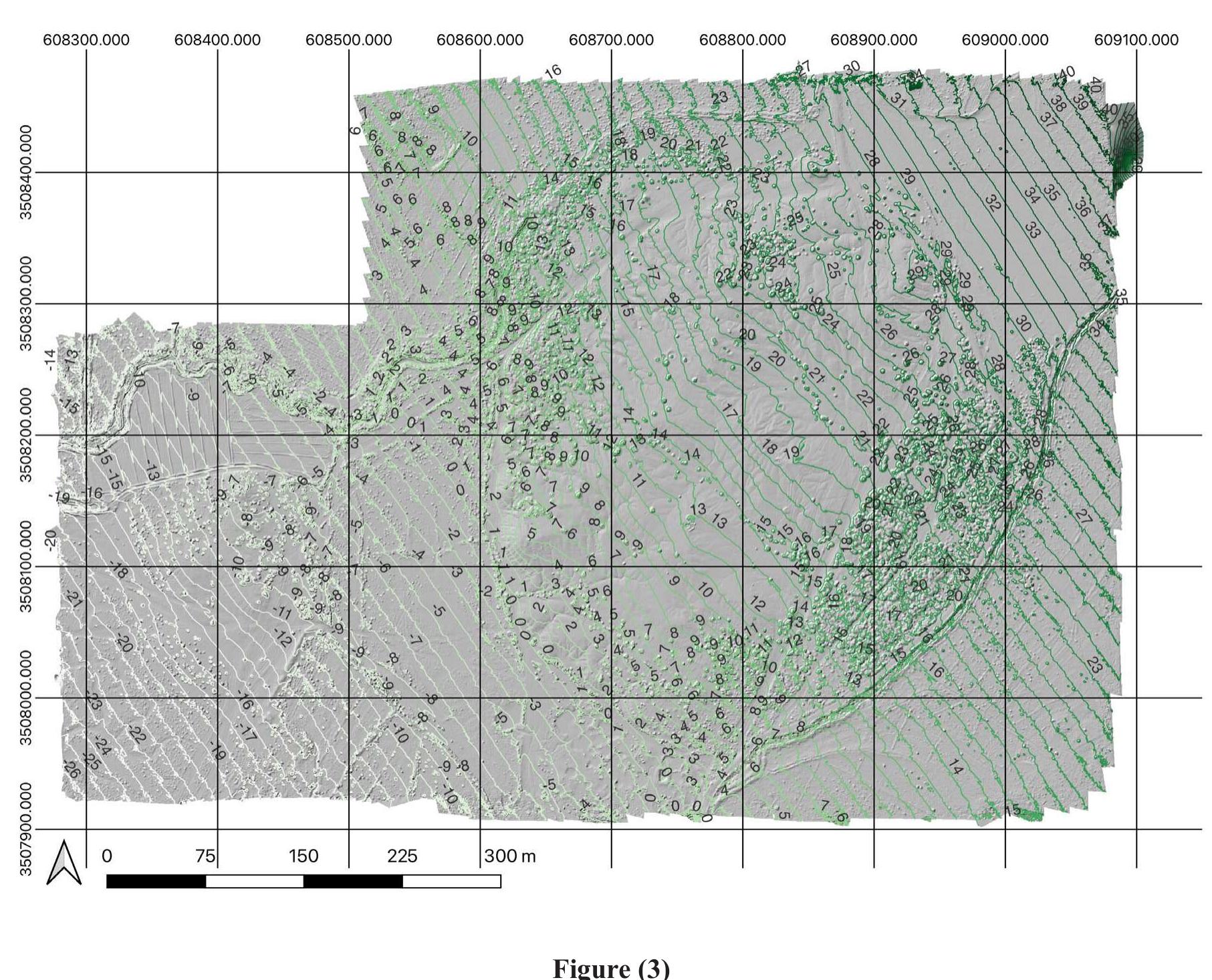 Digital elevation model of kobeba 1 and kobeba 2 (graphic by