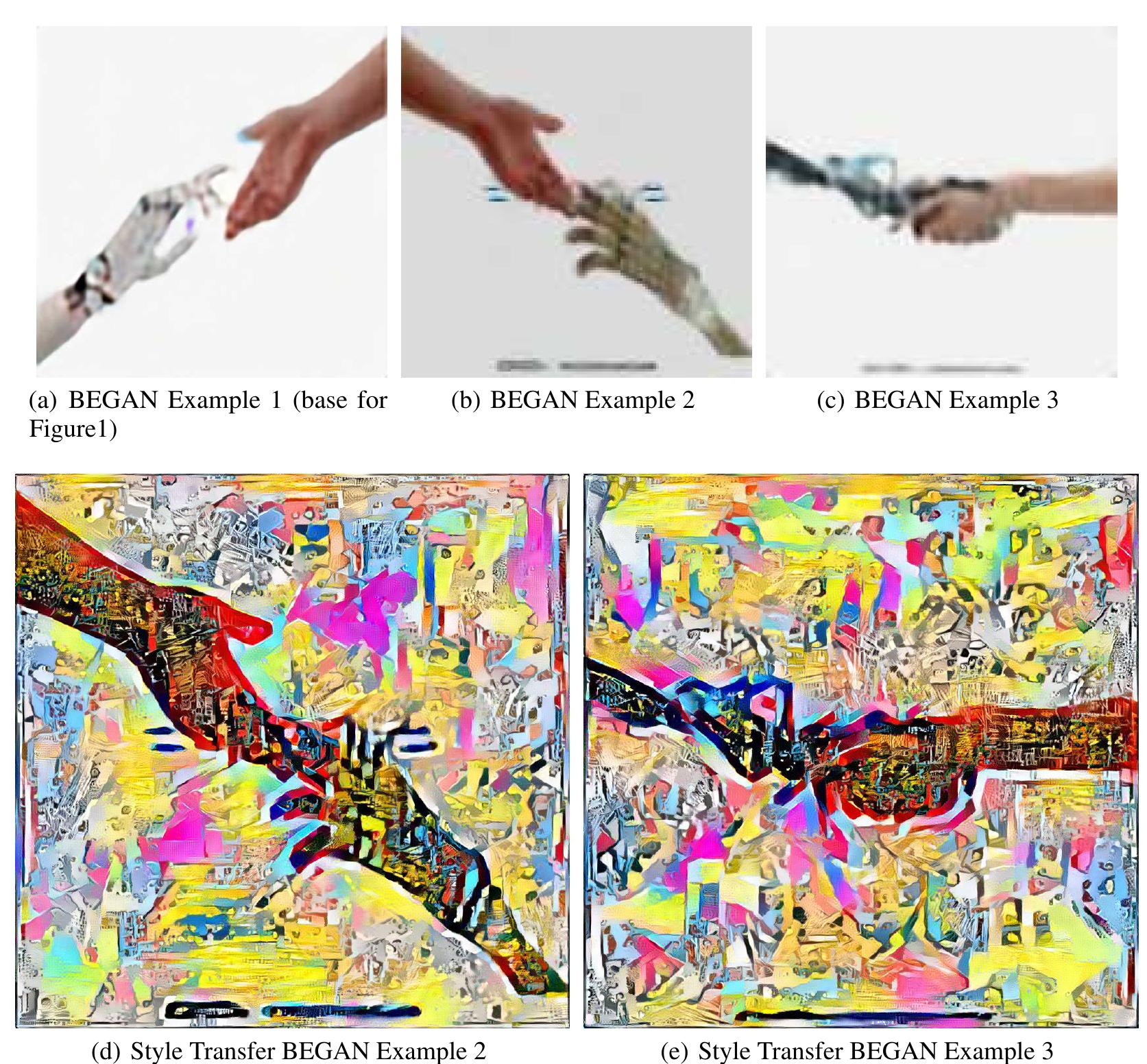 Examples of began generated human-robot handshake images