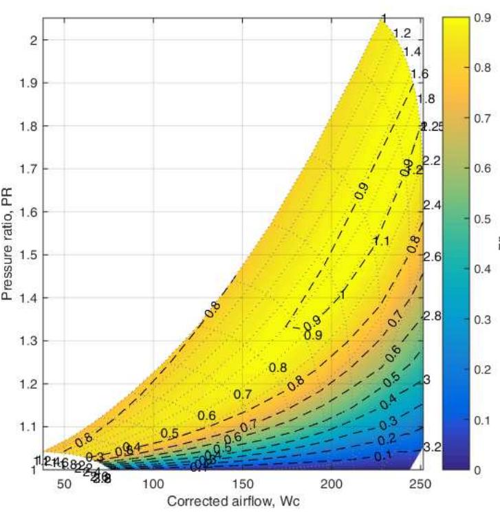 Jt9d low pressure compressor map