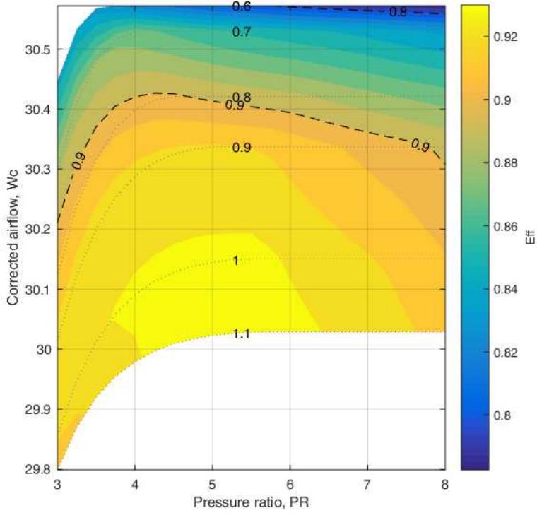 Jt9d high pressure turbine map
