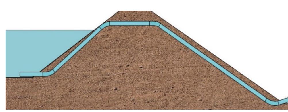 Schematic of a siphon system.