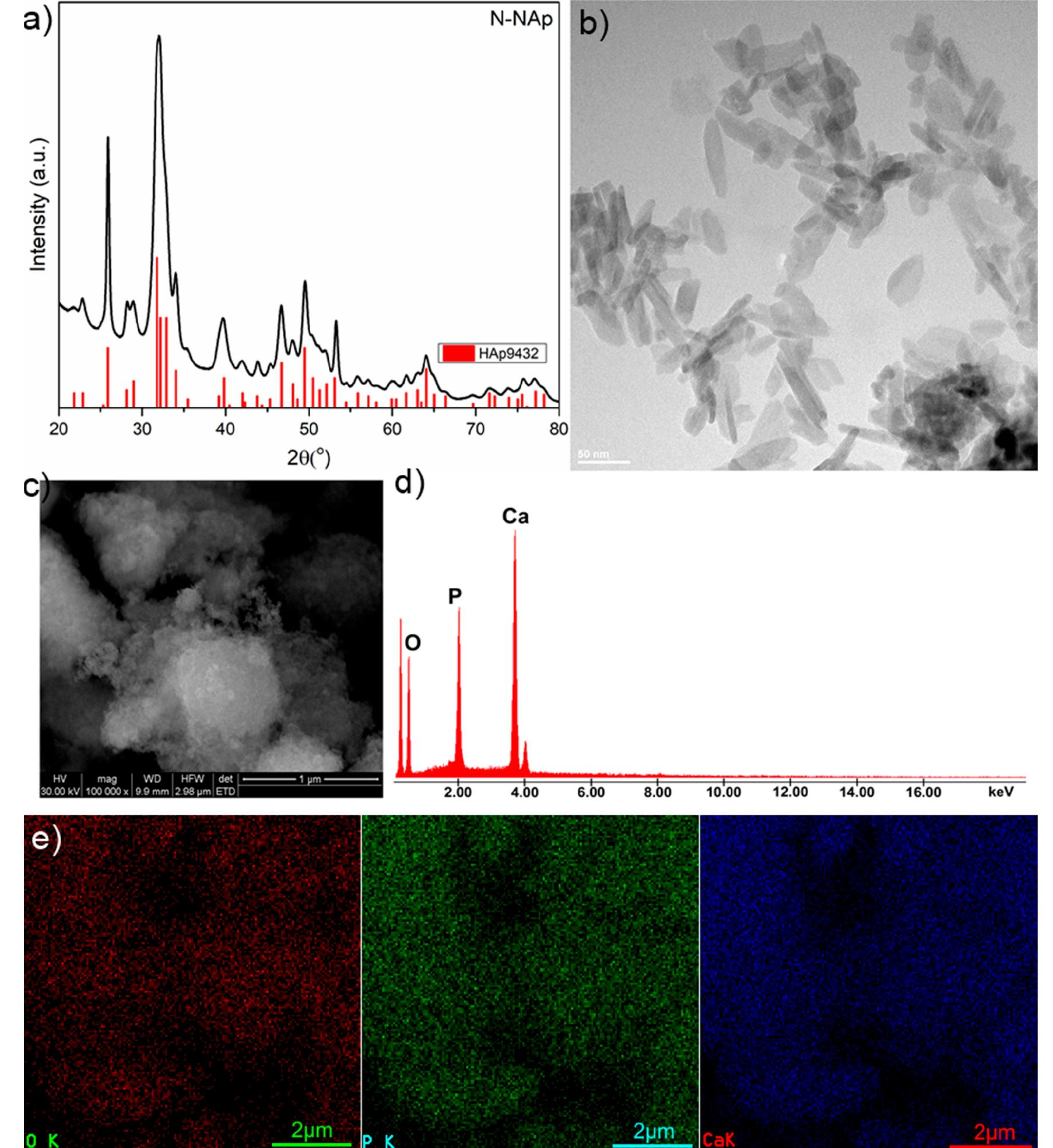 Xrd patterns of hydroxyapatite nanopowders (n-hap)