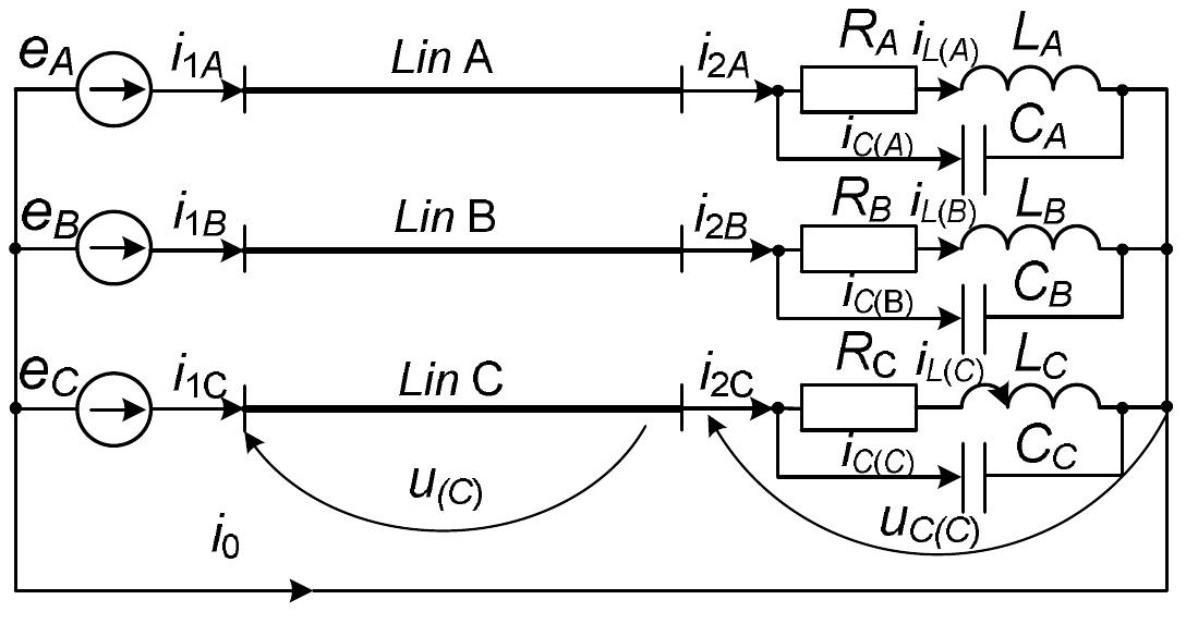 Circuit diagram of the electric power system.