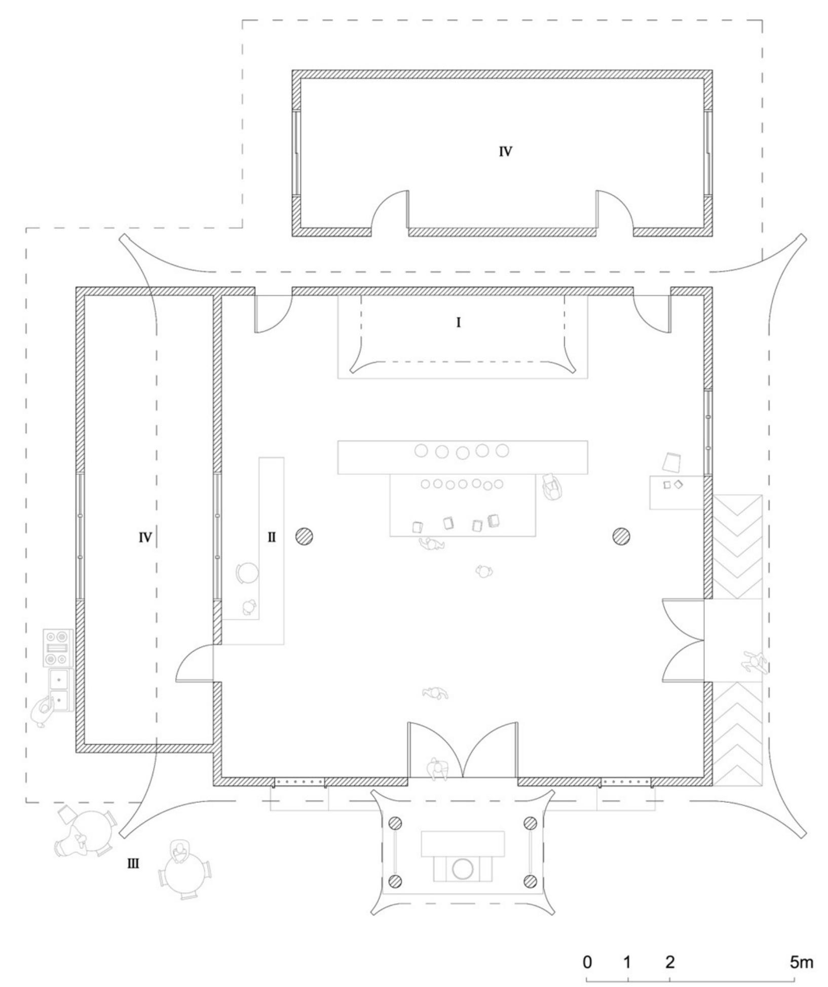 First floor plan of clementi combined temple highlighting