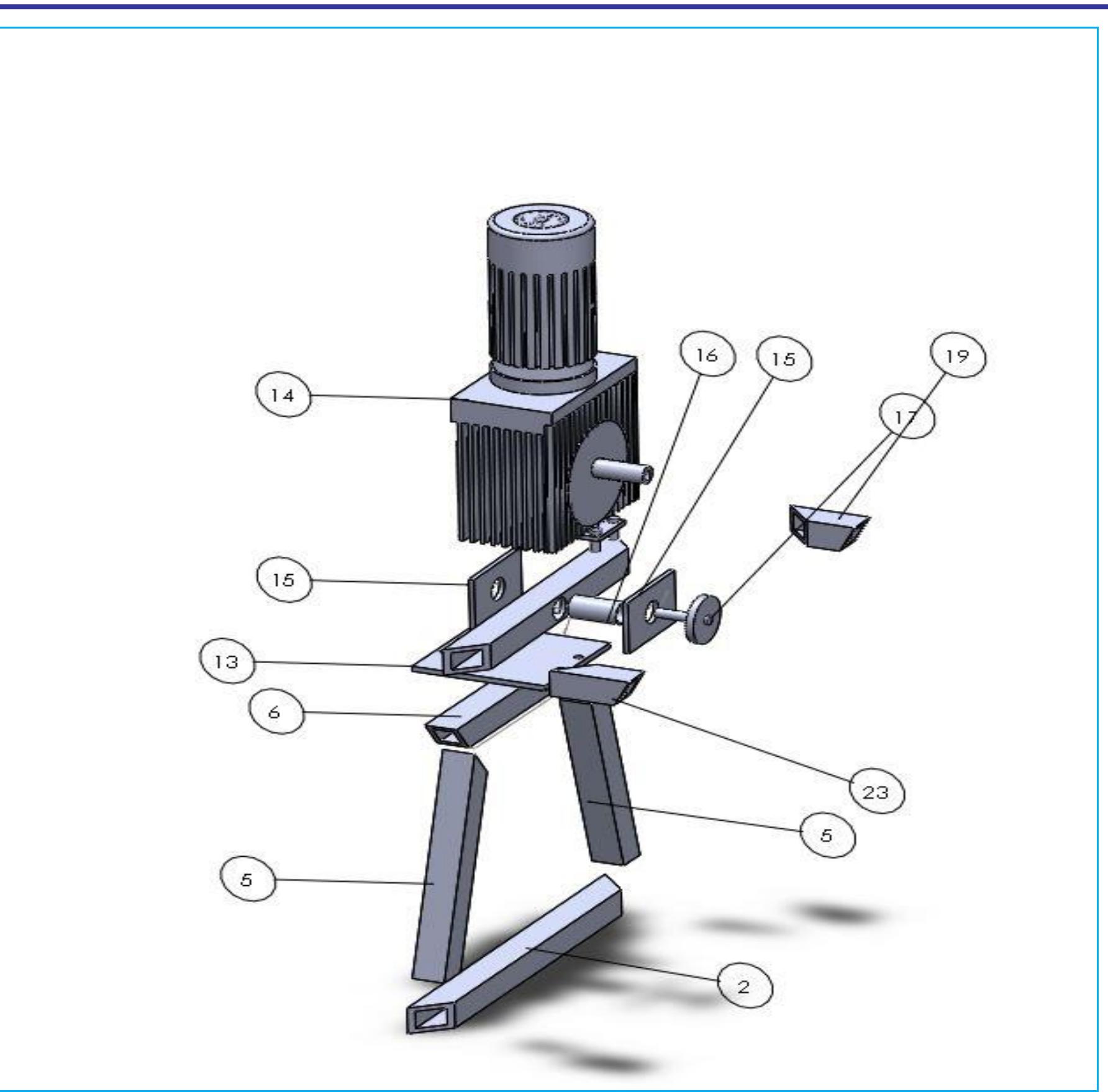 Some exploded drawings of the agitator.