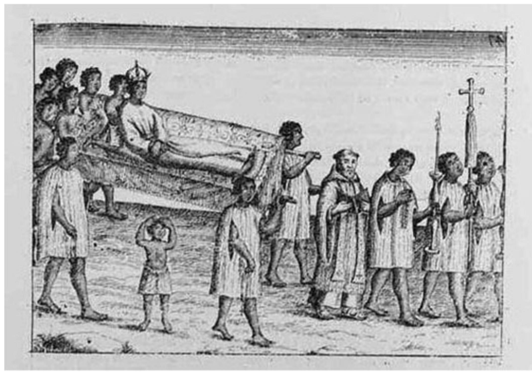 Njinga’s funeral. in the years after her death, njinga’s
