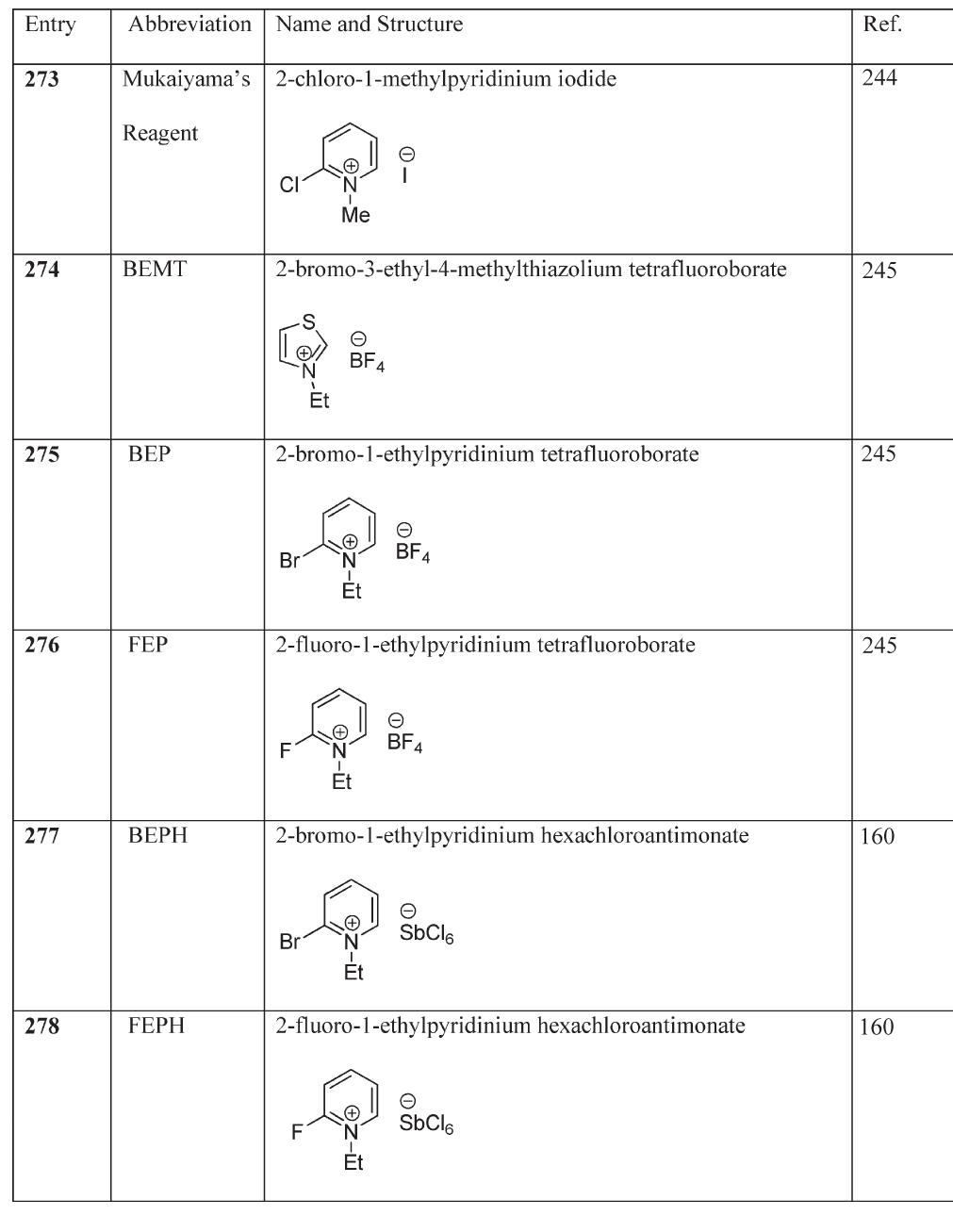Table 20 - Peptide Coupling Reagents, More than a Letter