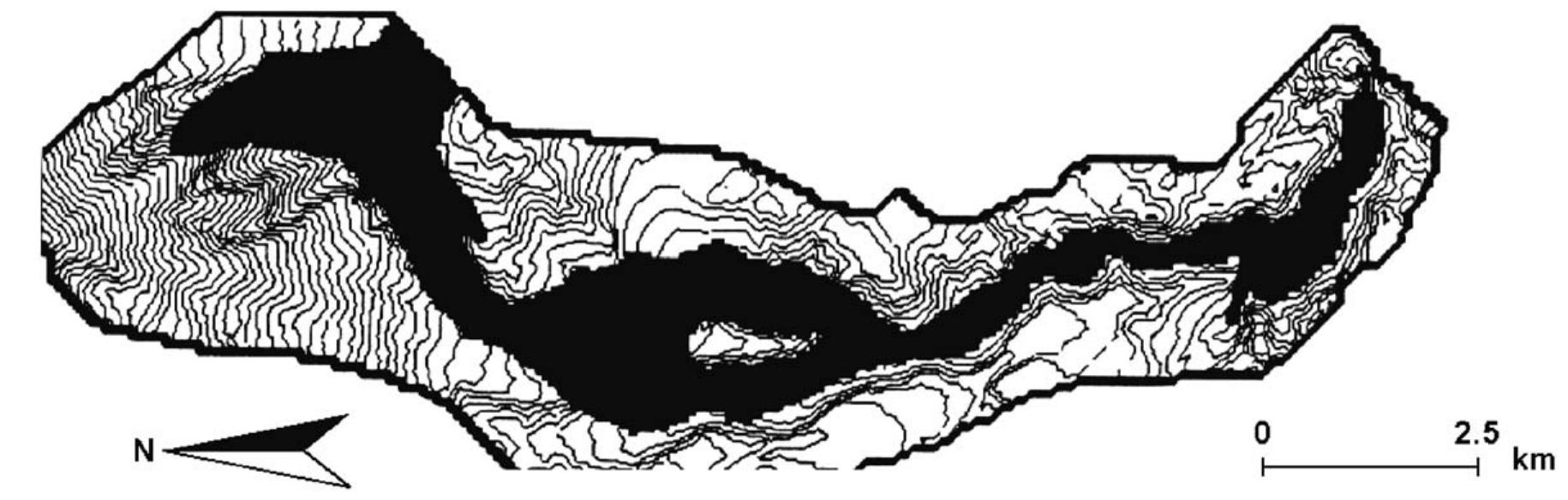 Simplified map of the mt. ontake landslide. the main scarp