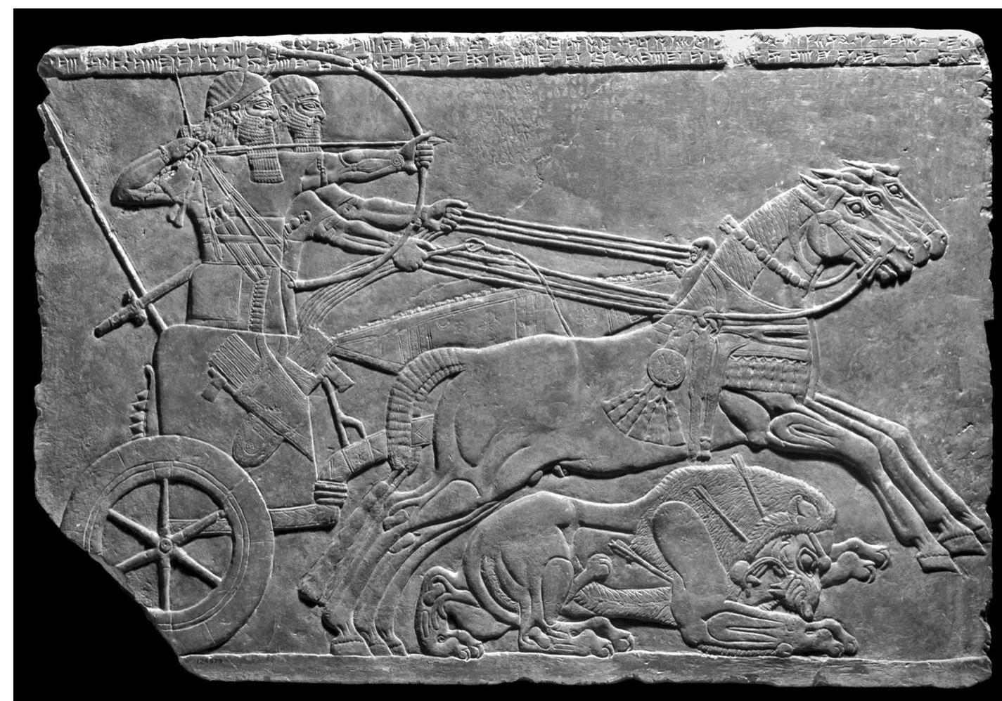 Sumerian Chariot With Flank Wheels