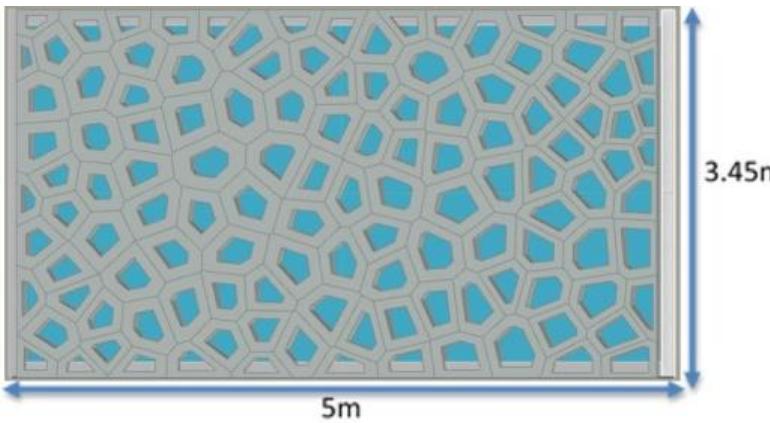 The main voronoi screen that selected was a static module