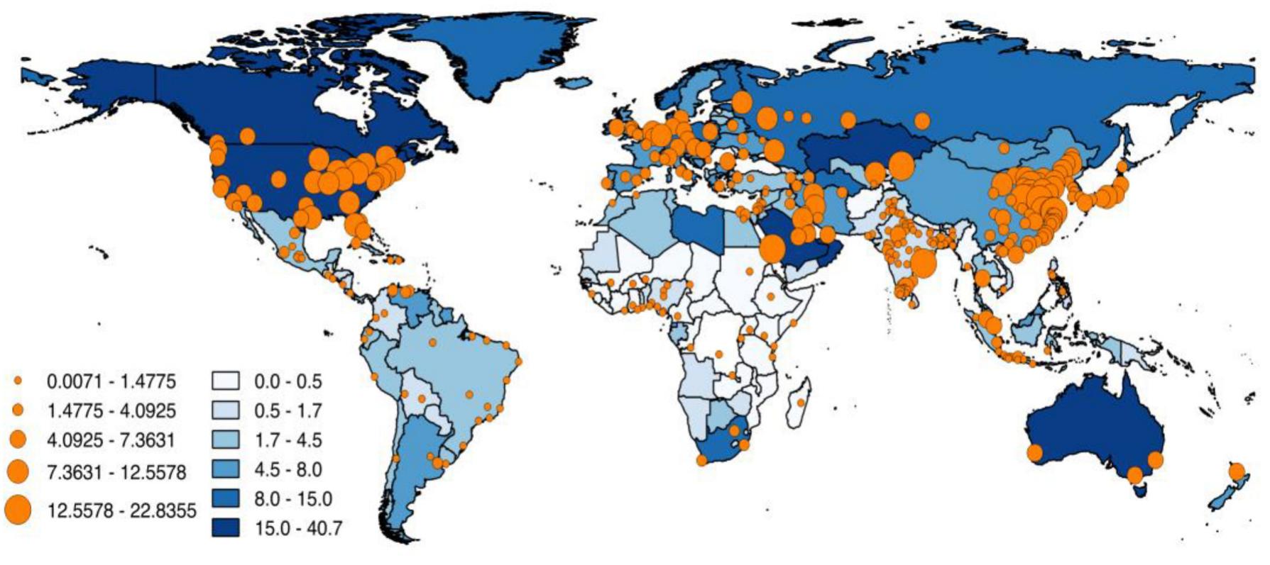 Figure 1 - from Air pollution in an urban world: A global