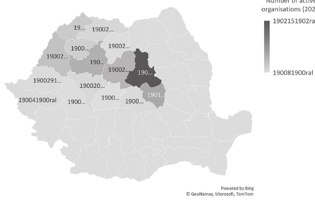 1. figure. map of the non-governmental organizations of the