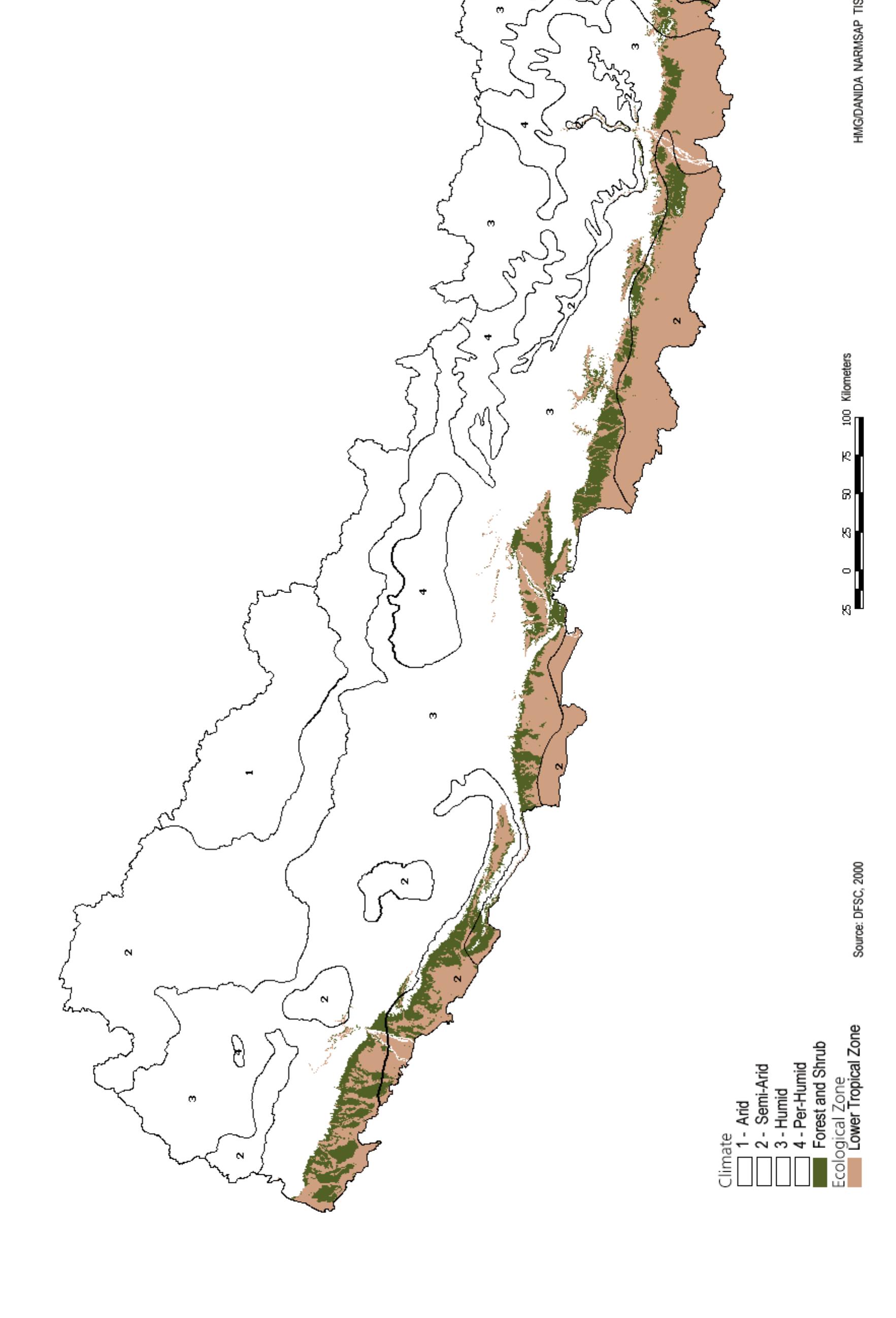 Figure 12 - The Map of Potential Vegetation of Nepal-a