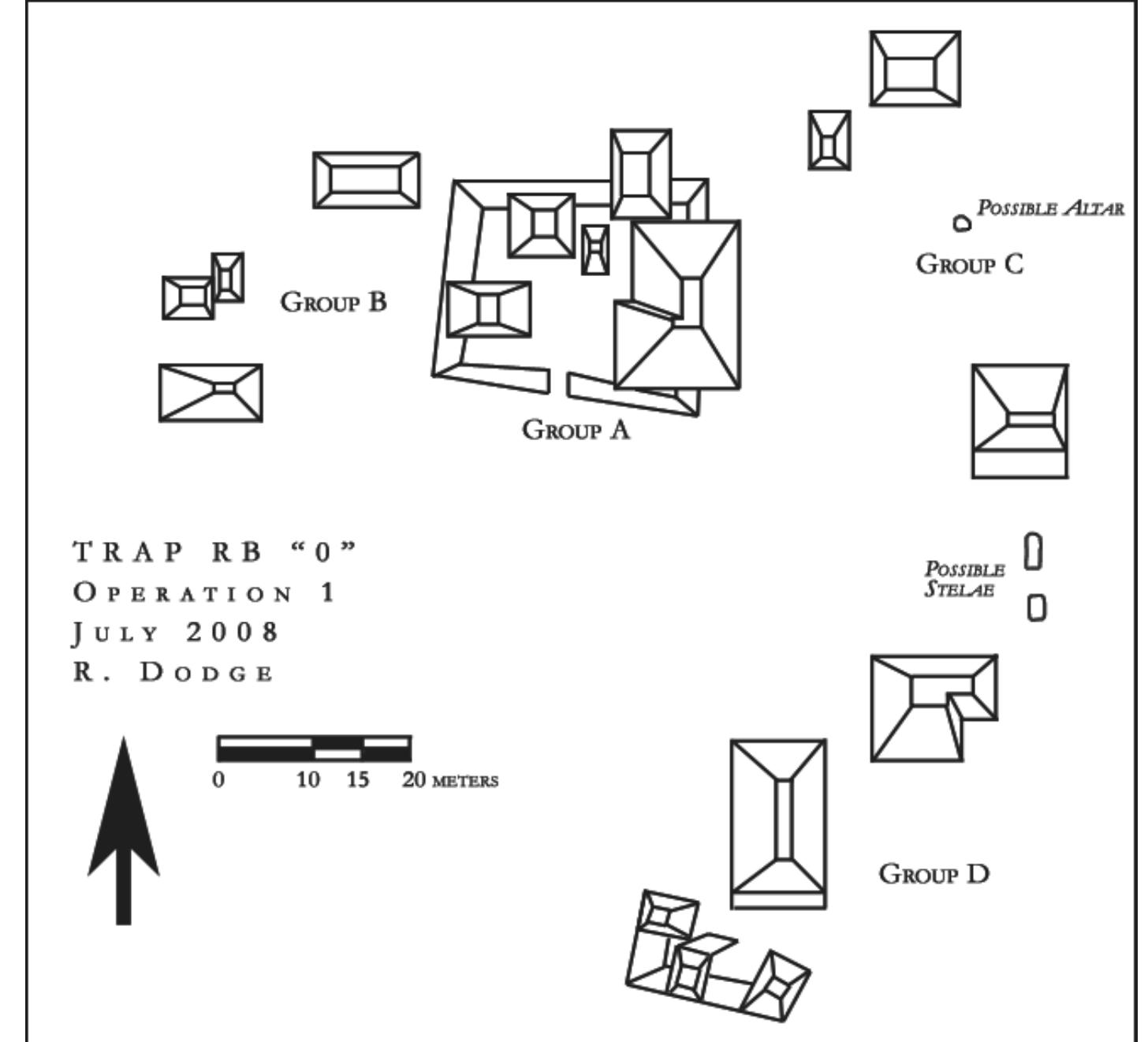 Tape and compass map of hun tun. the majority of the 2011