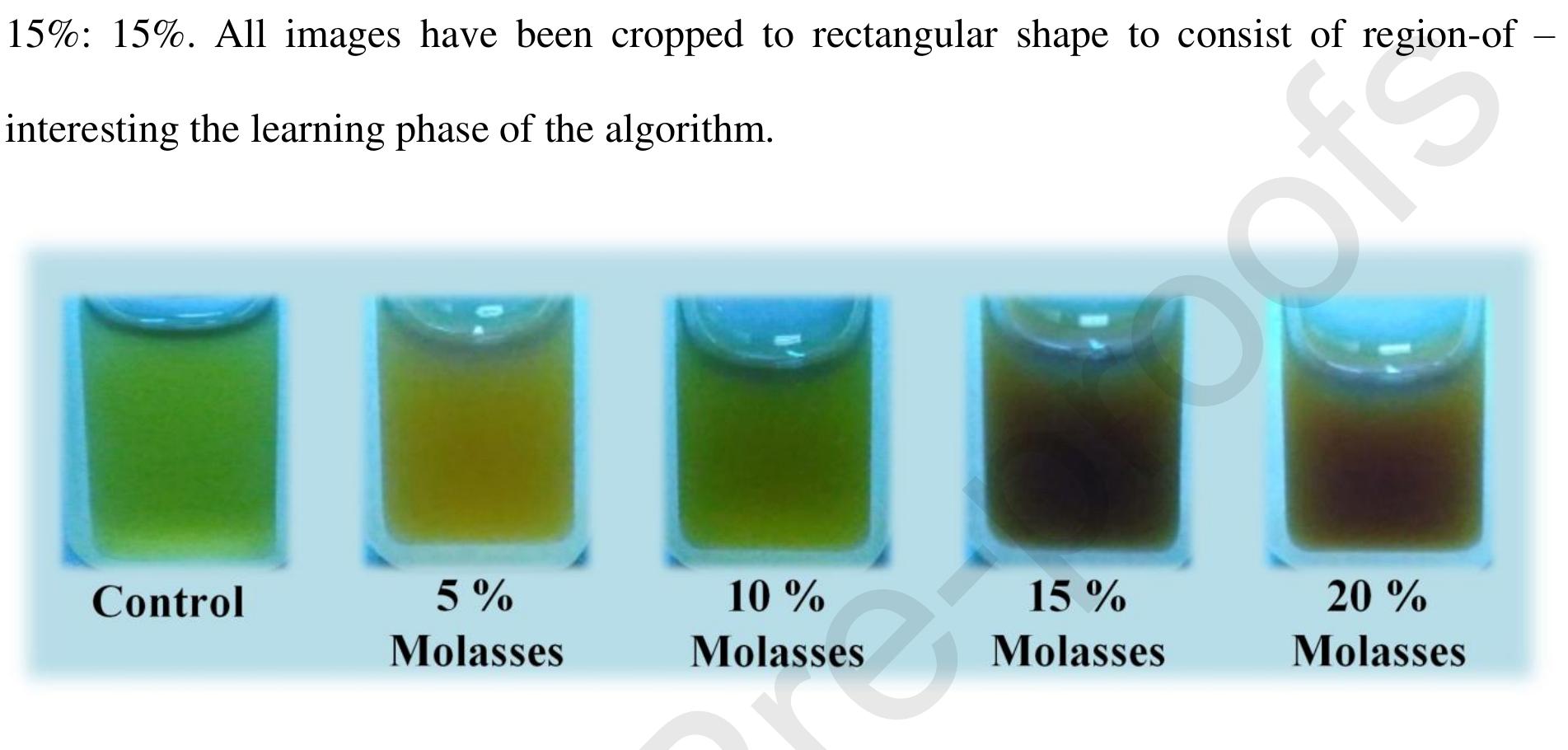 5 selected pictures from the pool of microalgae image data