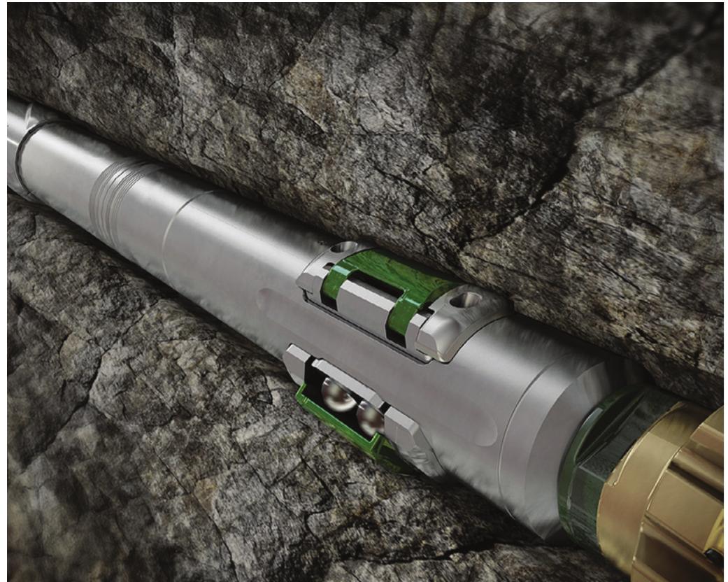 A powerdrive rotary steerable system featuring an actu-