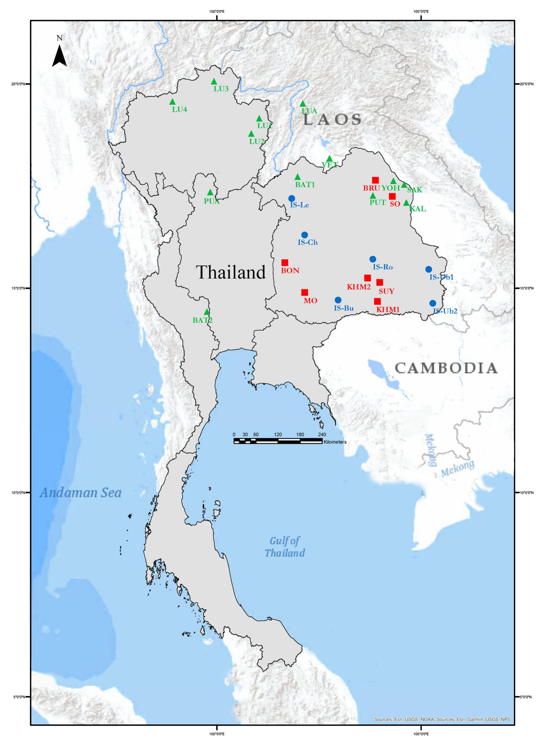 Figure 1 - from Genetic structure of the ethnic Lao groups