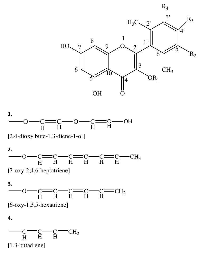 Chemical structure of the compound isolated from mimosa
