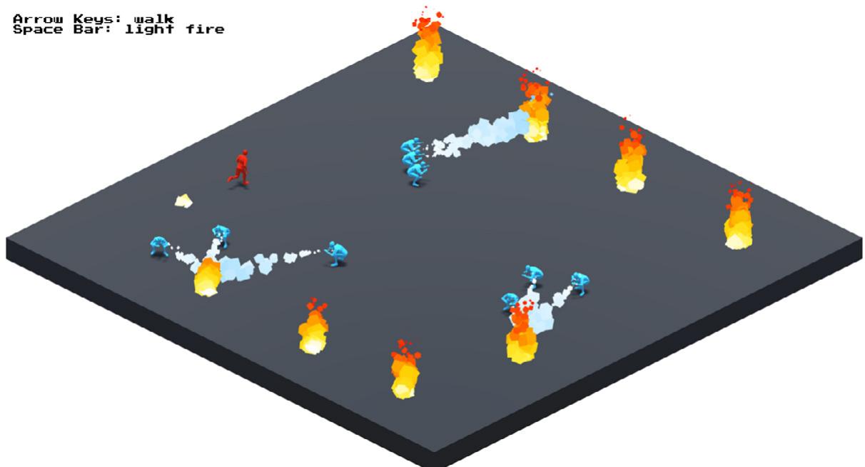 A screenshot of the full implementation of example 2. the