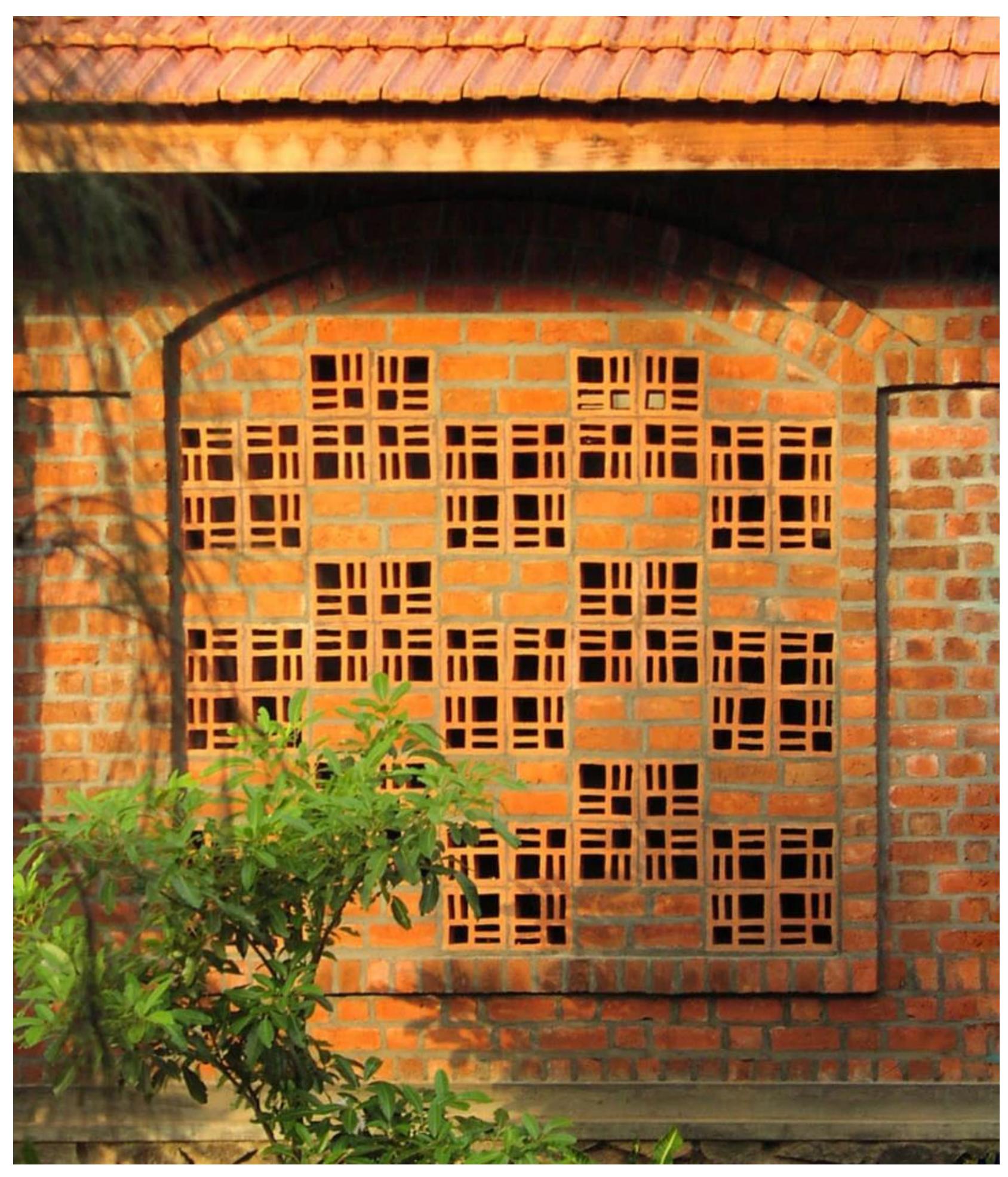 Terracotta jali in dakshinachitra