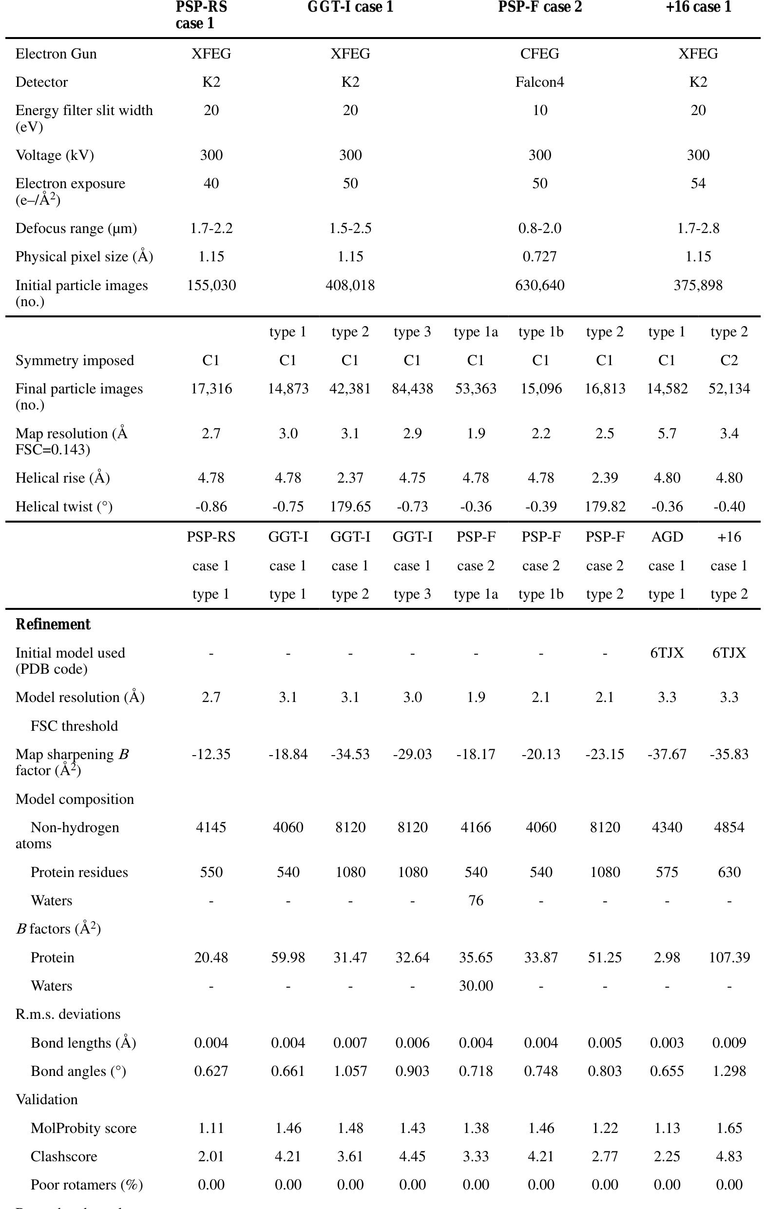 Table 2 - Structure-based classification of tauopathies