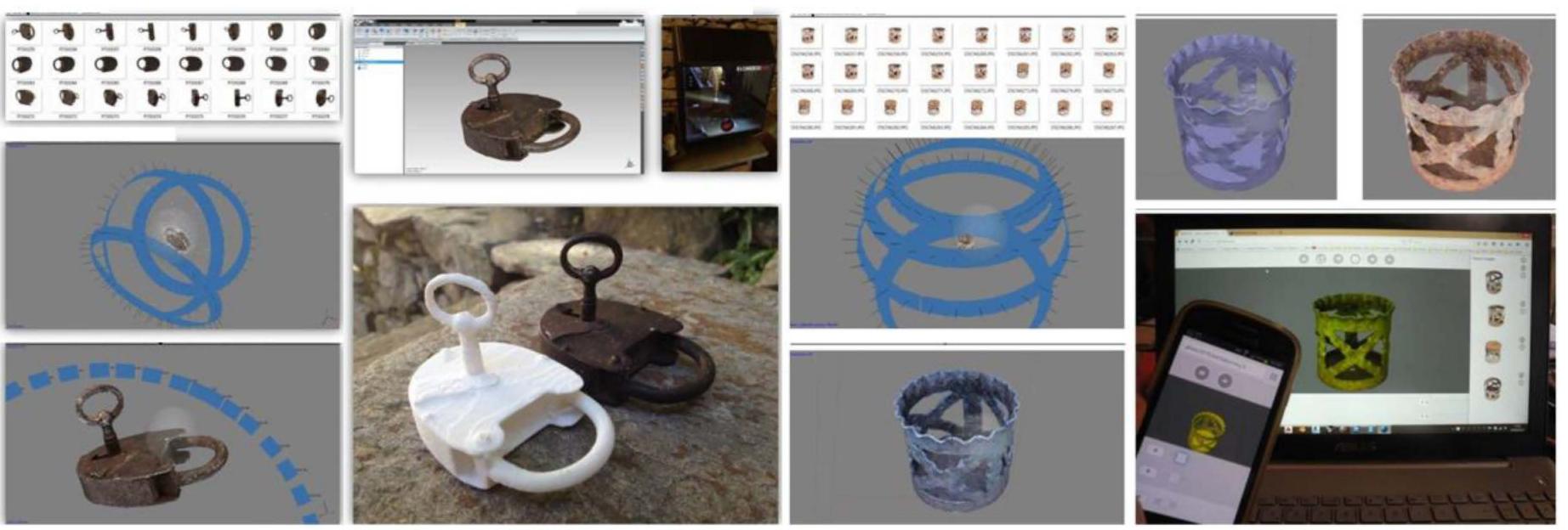 Tiny artefacts digitalization and modelling (details