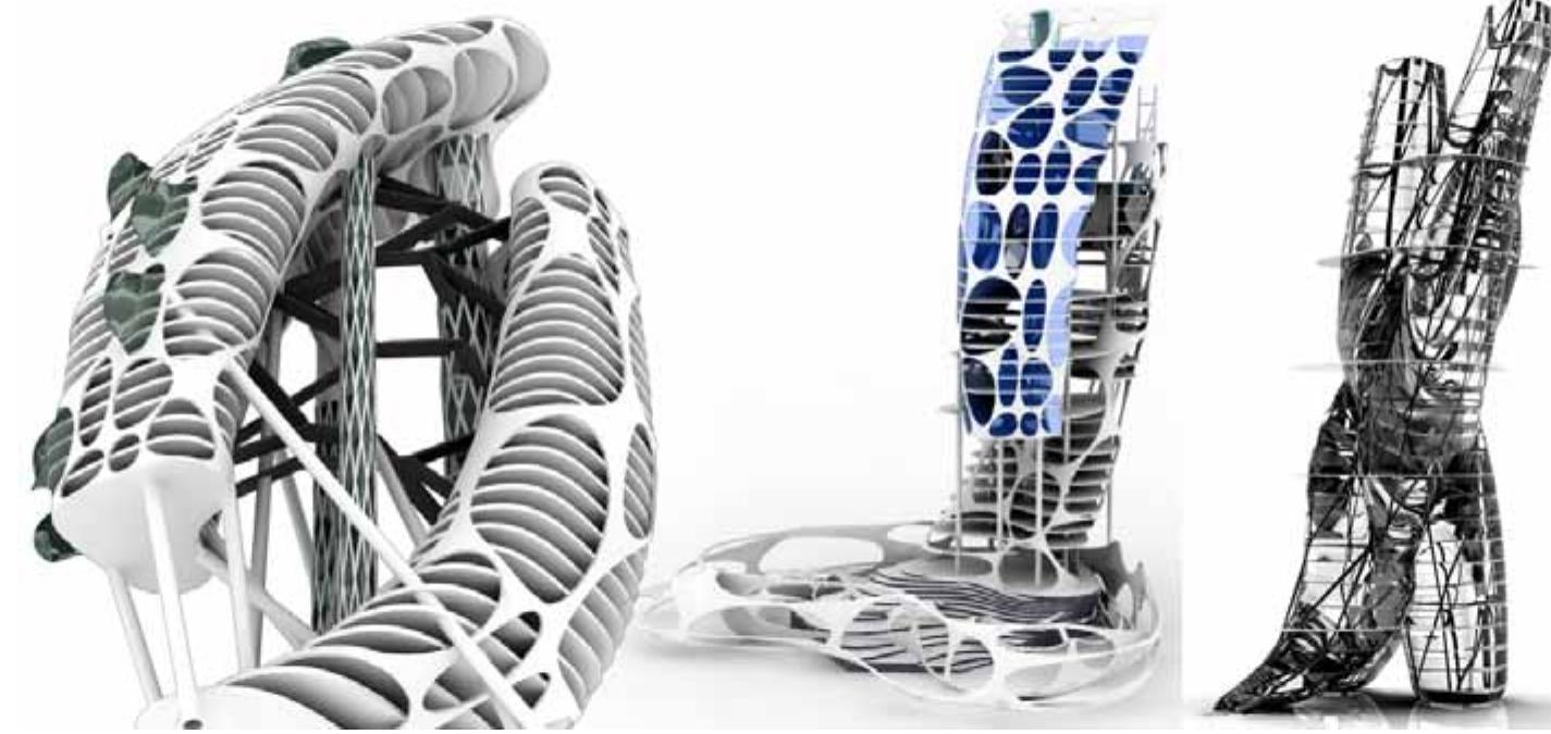 Parametric design proposals for a mixed-use highrise in