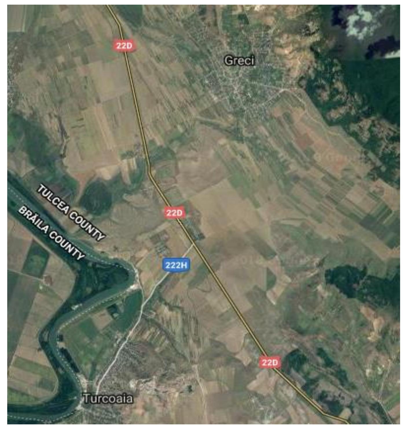 Localization of troesmis (turcoaia) and greci (where the
