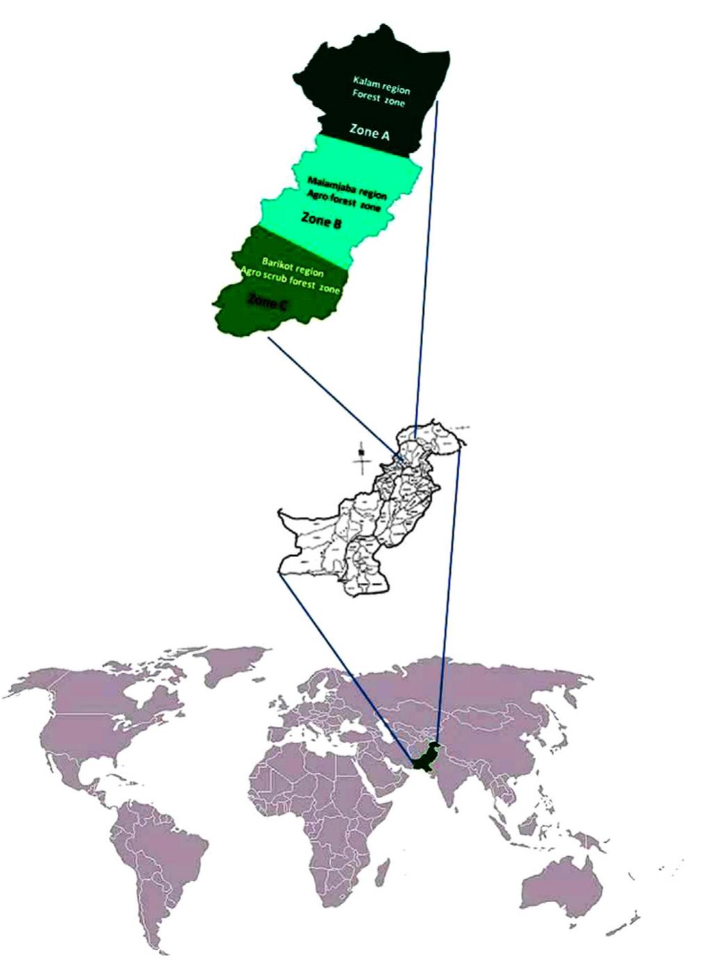 Swat’s zones and location on the world map.