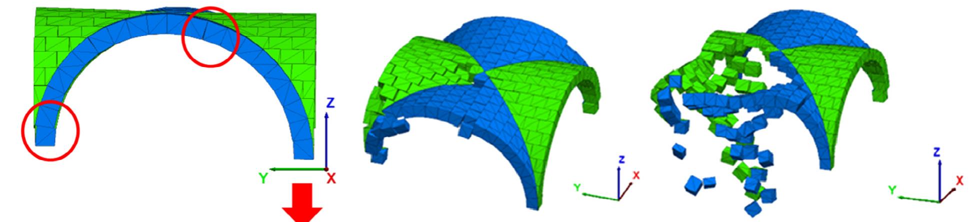 Vertical displacement: damage mechanism. fig. 4. diagonal