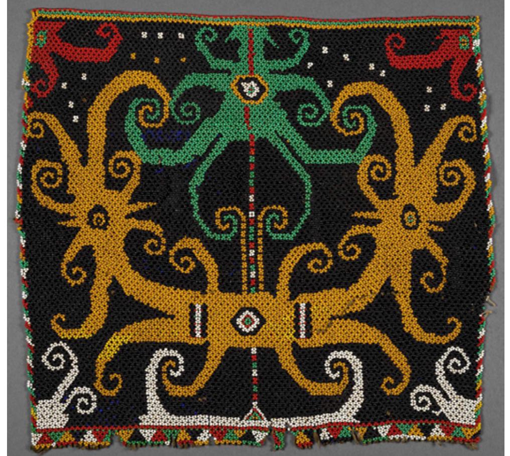 Aban depicting a single yellow aso’ with two heads