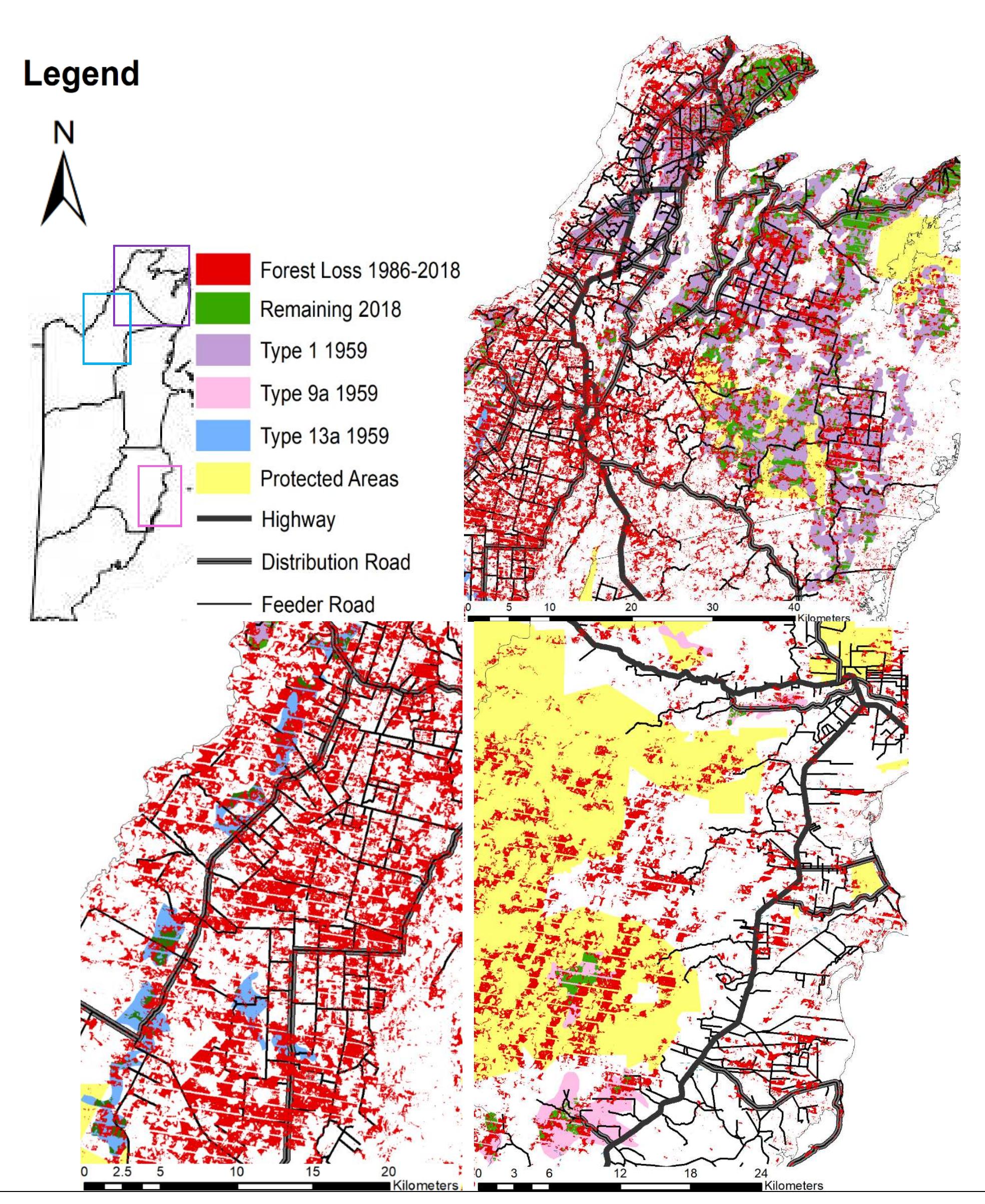 Figure 7 - Deforestation in Belize-What, Where and Why
