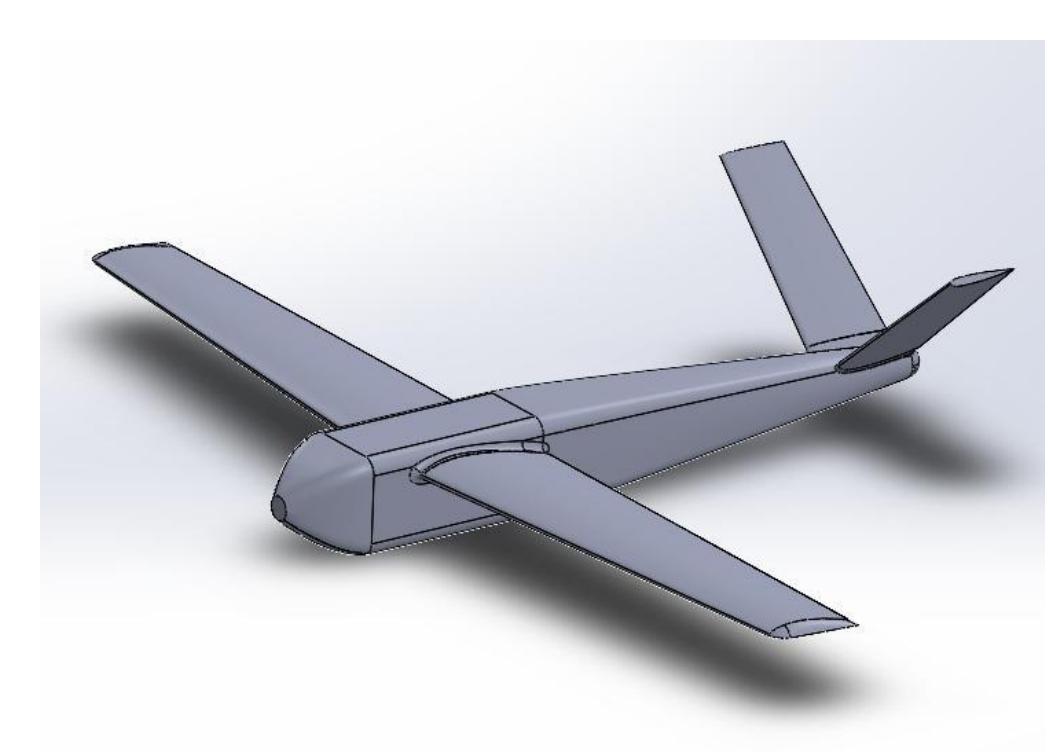 Final fixed wing cad model.