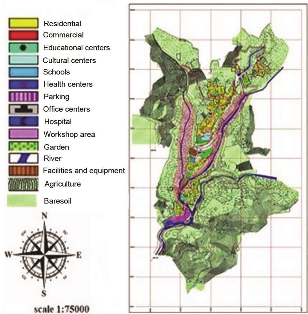 Qualitative map of land-use valuation in the shemshak