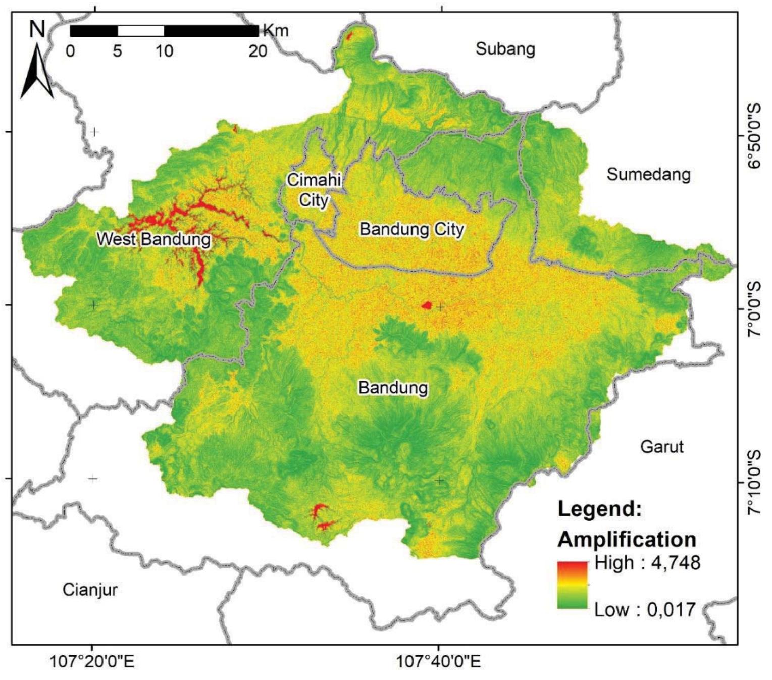 Map of amplification of slope function figure 3 shows us