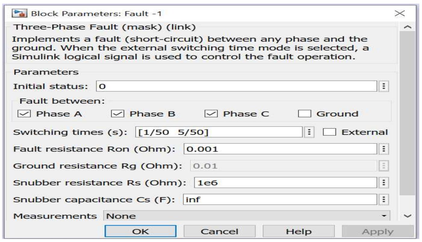 9 faults-three phase fault block trea? mails matlab's