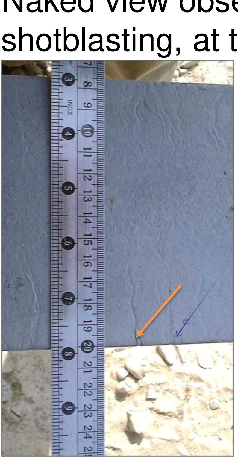 Figure 1 - Billet defects: transverse cracking formation,