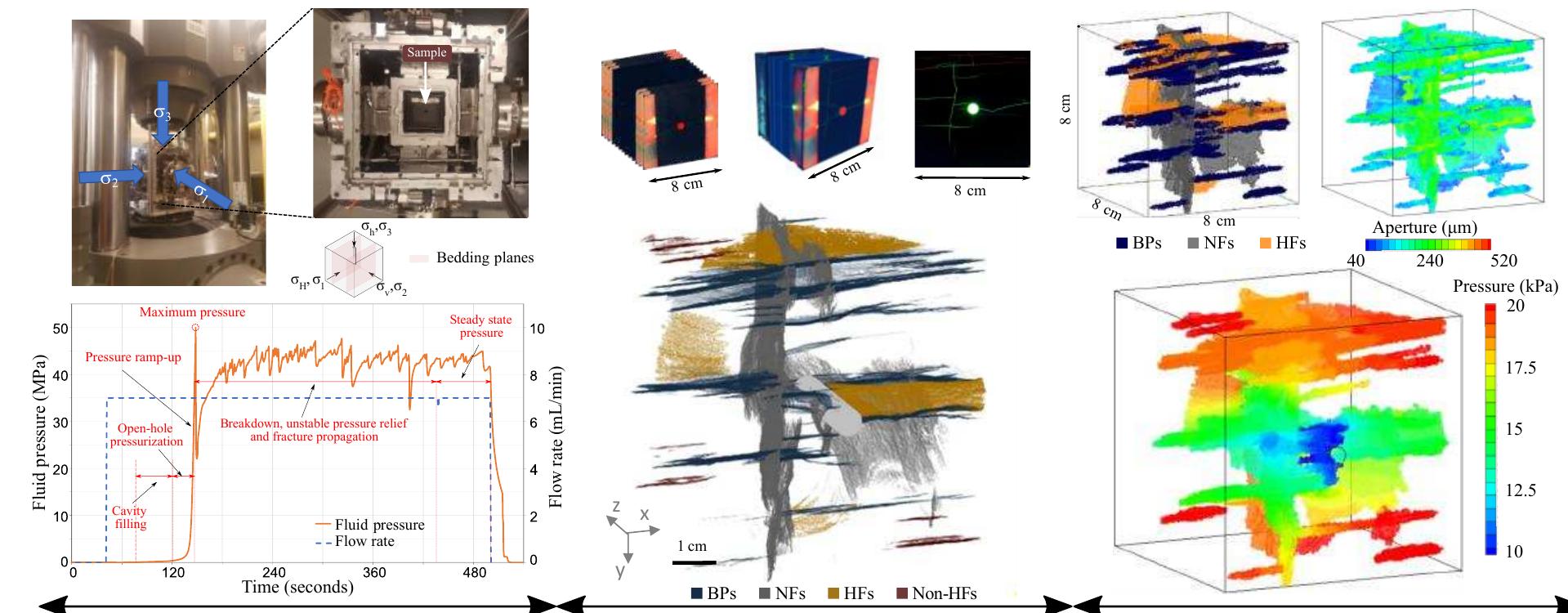 (a) hydraulic fracturing under true triaxial conditions _(b)