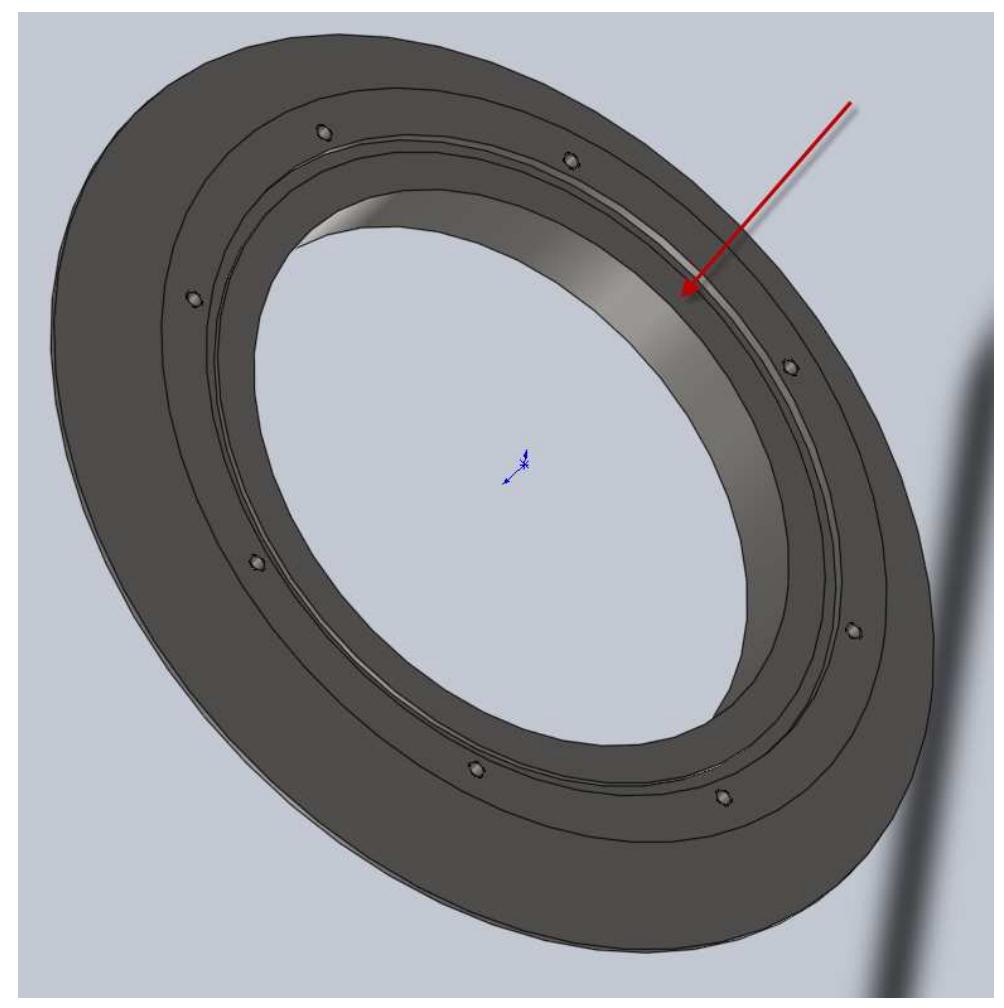 24: large flange window recess shown in figure 3.24. the