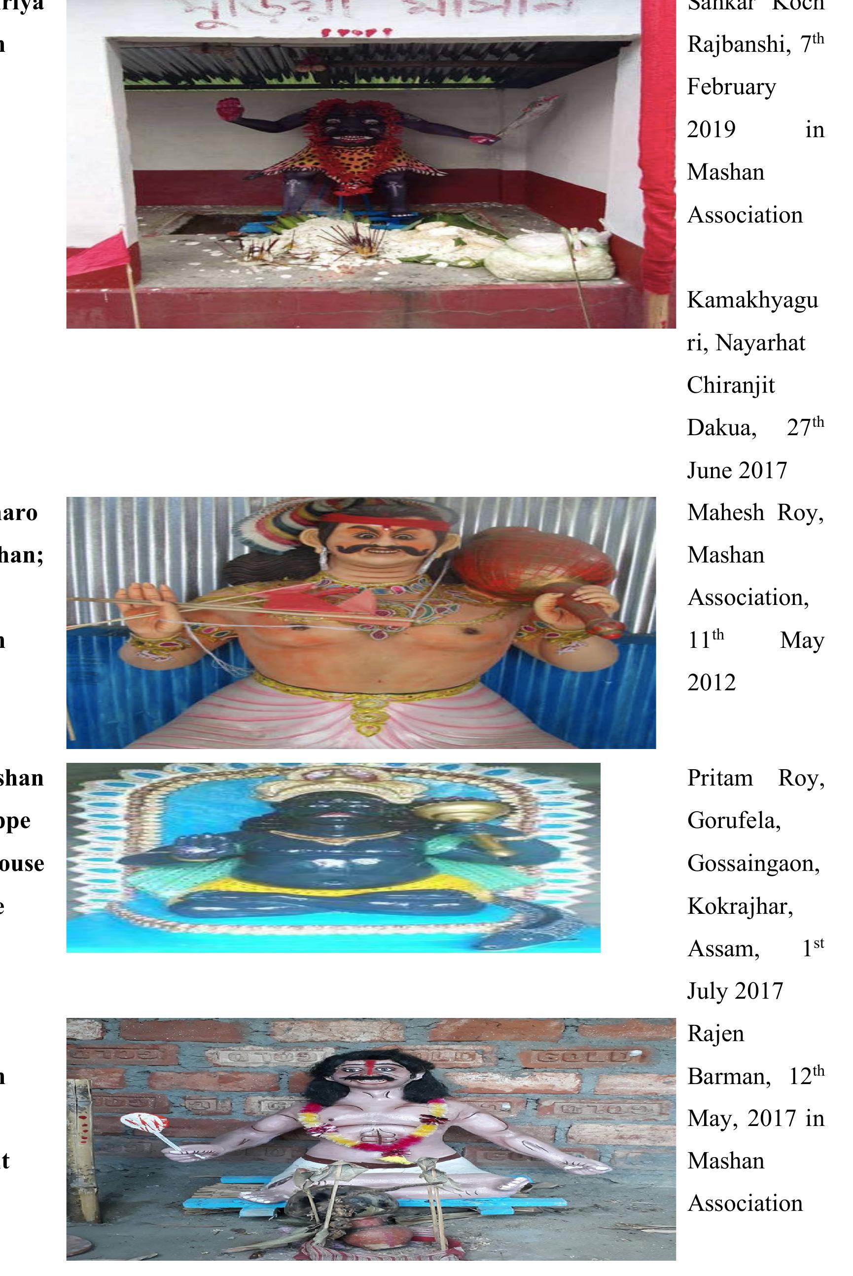 Figure 5 - Mashan Deity of the Rajbanshis: its forms, types